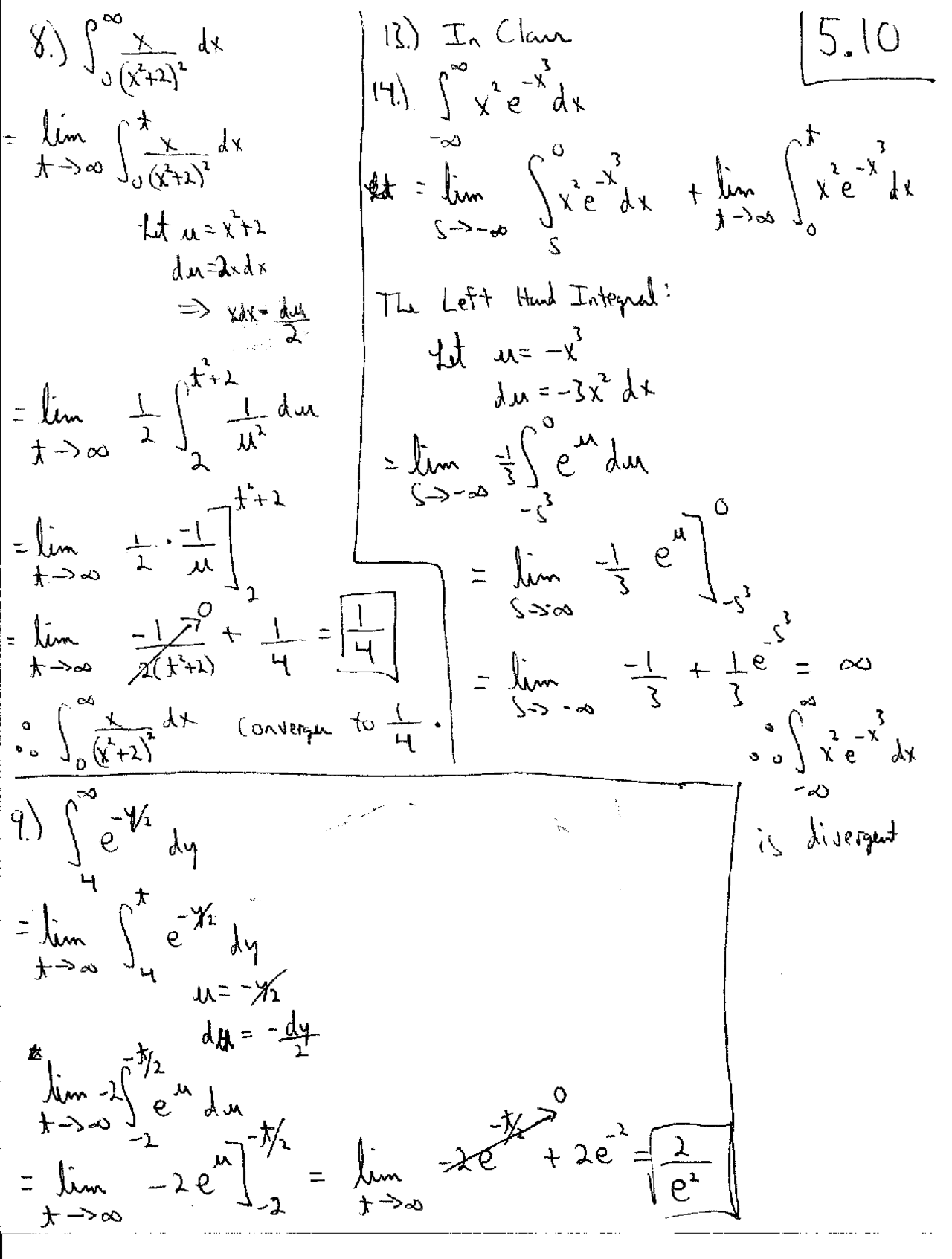 Assignment 5 Solutions Calculus Ii Ma 241 Docsity