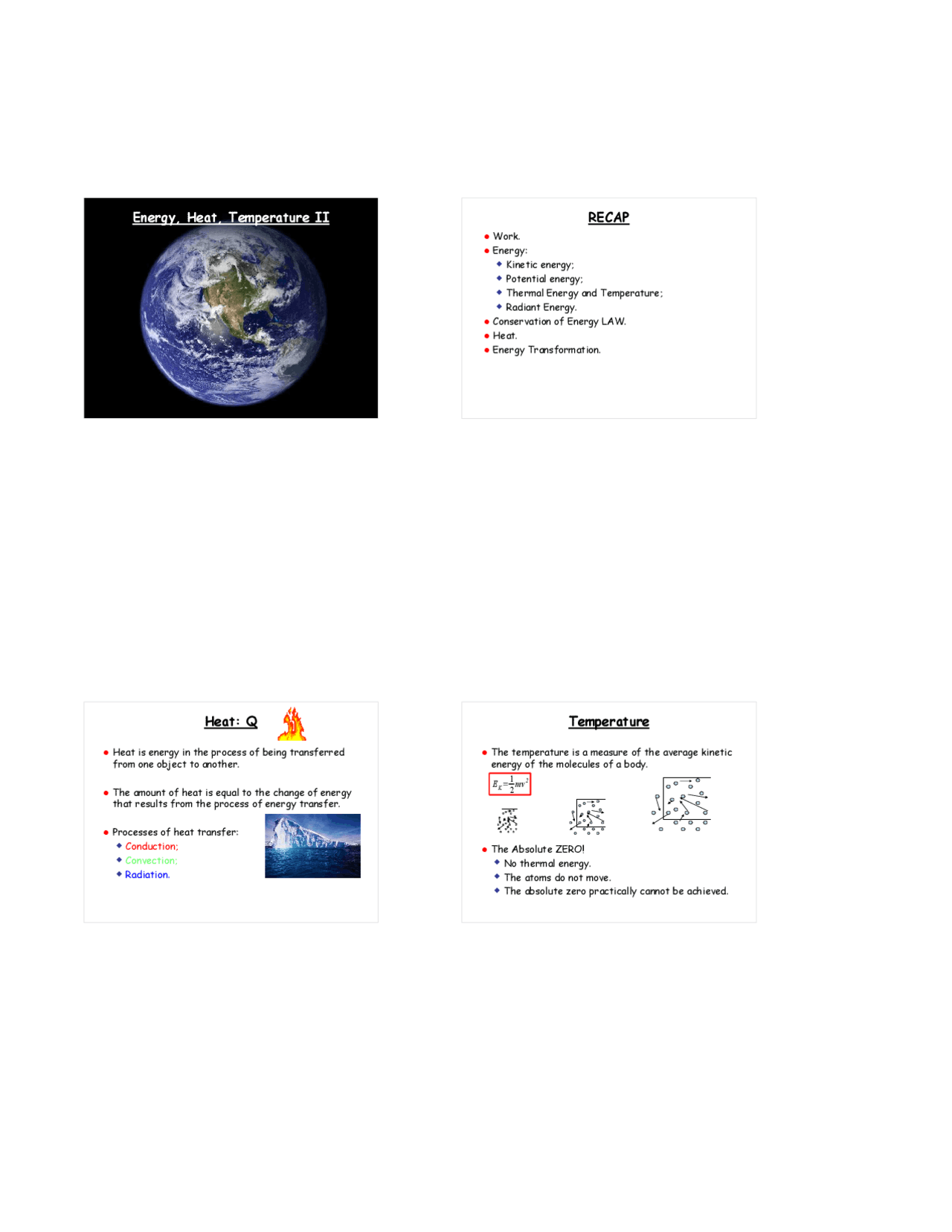 Energy Heat And Temperature In Weather Lecture Slides Met 1010