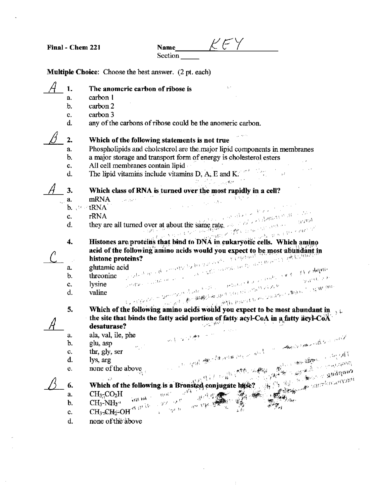 Solved Questions For Final Principles Of Chemistry Iii Chem 221