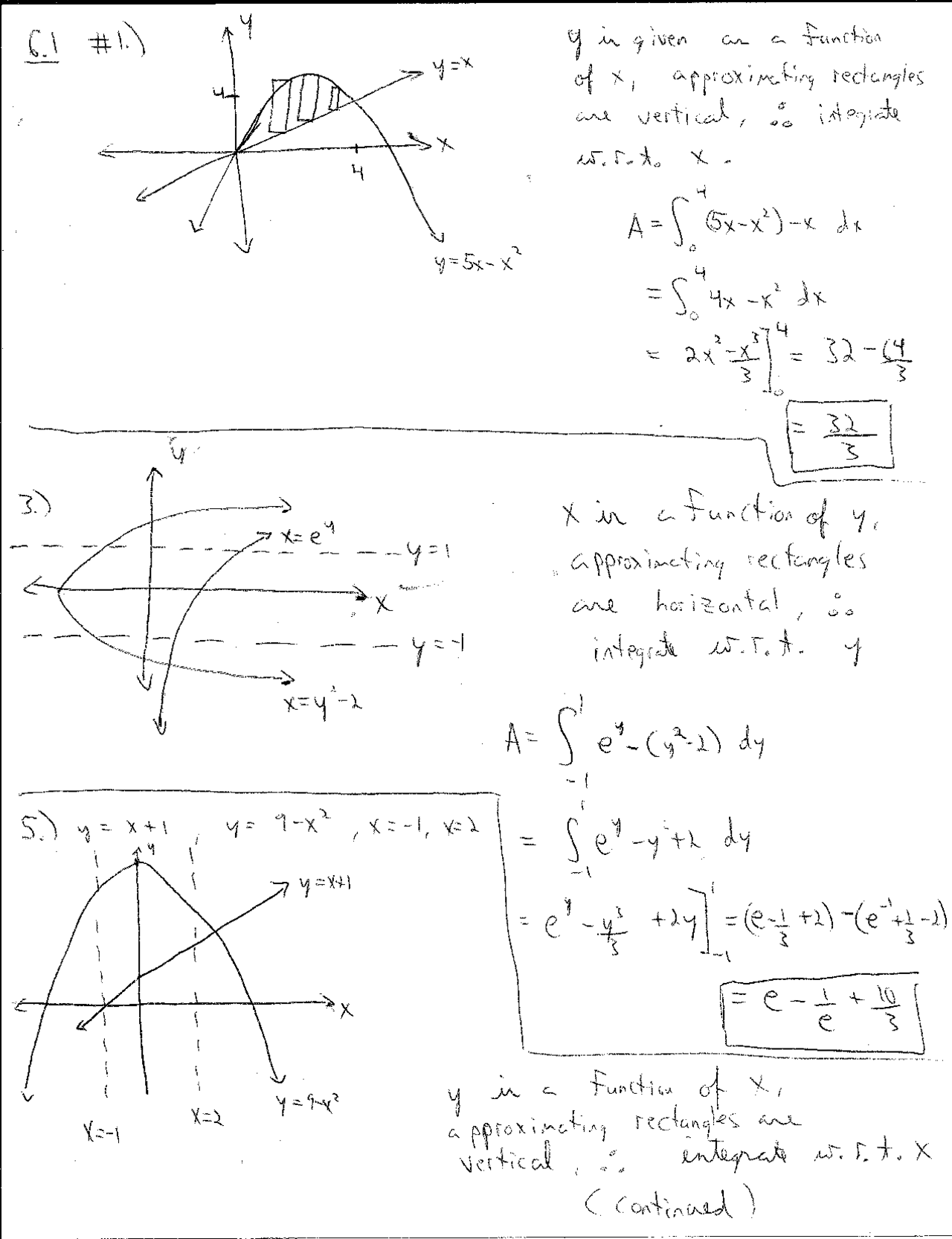 Solved Problems on Appropriate Functions in Calculus II - Homework 6 ...