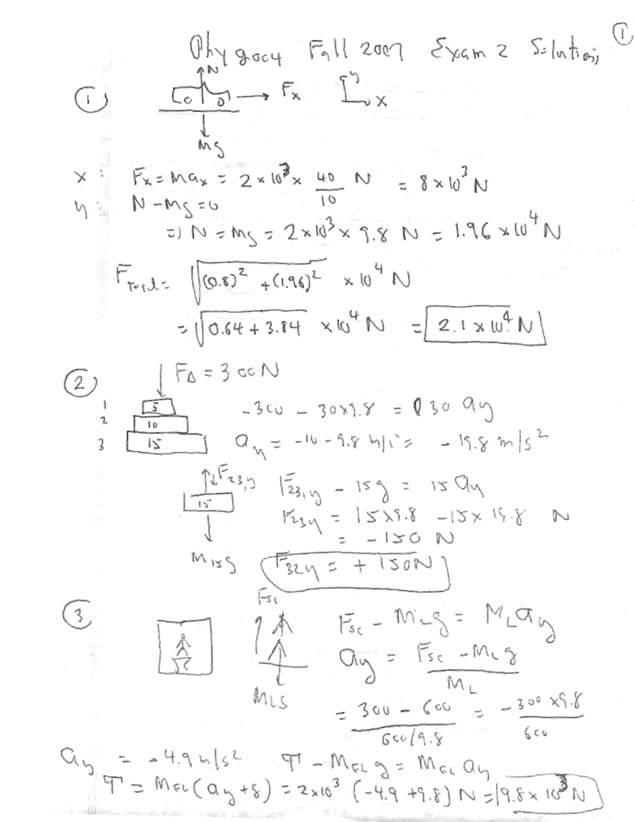 Exam 2 Solution Applied Physics I Phy 2004 Docsity