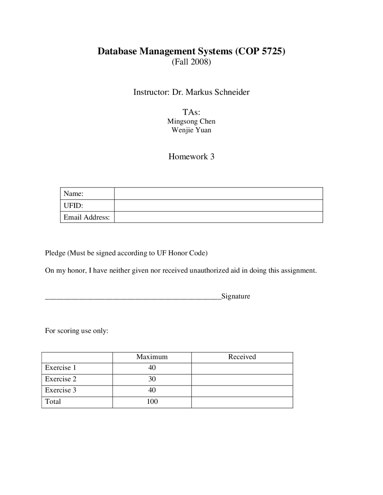 Database Management Systems Homework 3 Sql And Relational Algebra Exercises Prof Marku