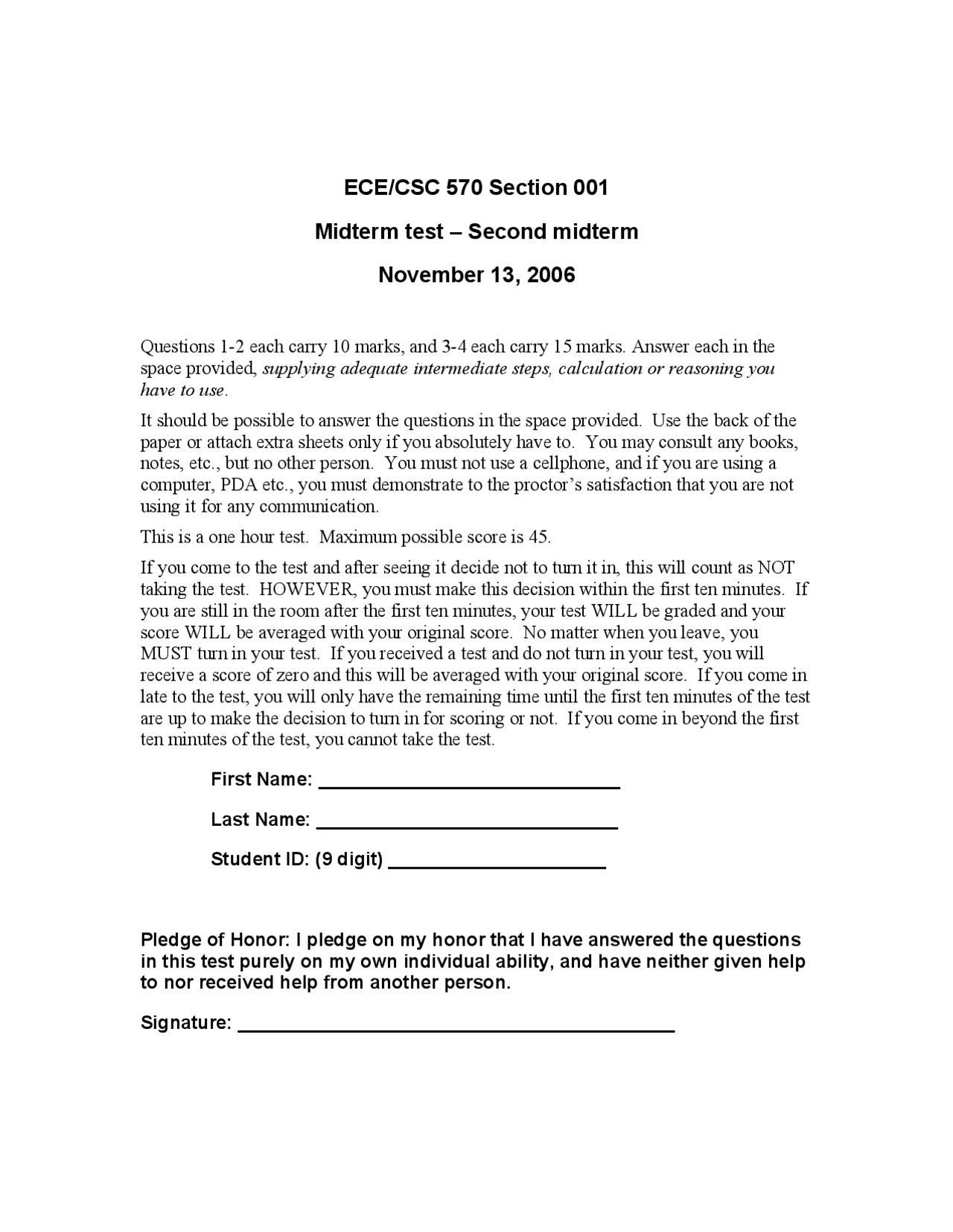 Midterm Exam 2 Short Question With Answers Computer Networks Csc