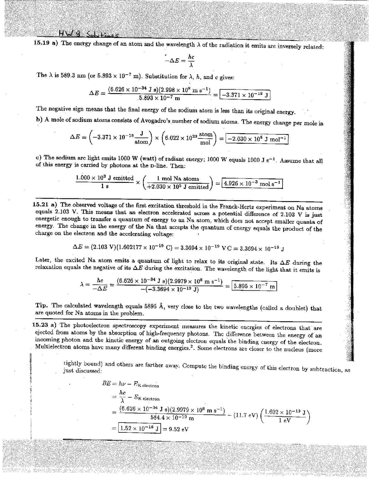 Homework 8 Solutions - General Chemistry | CHEM 155 - Docsity