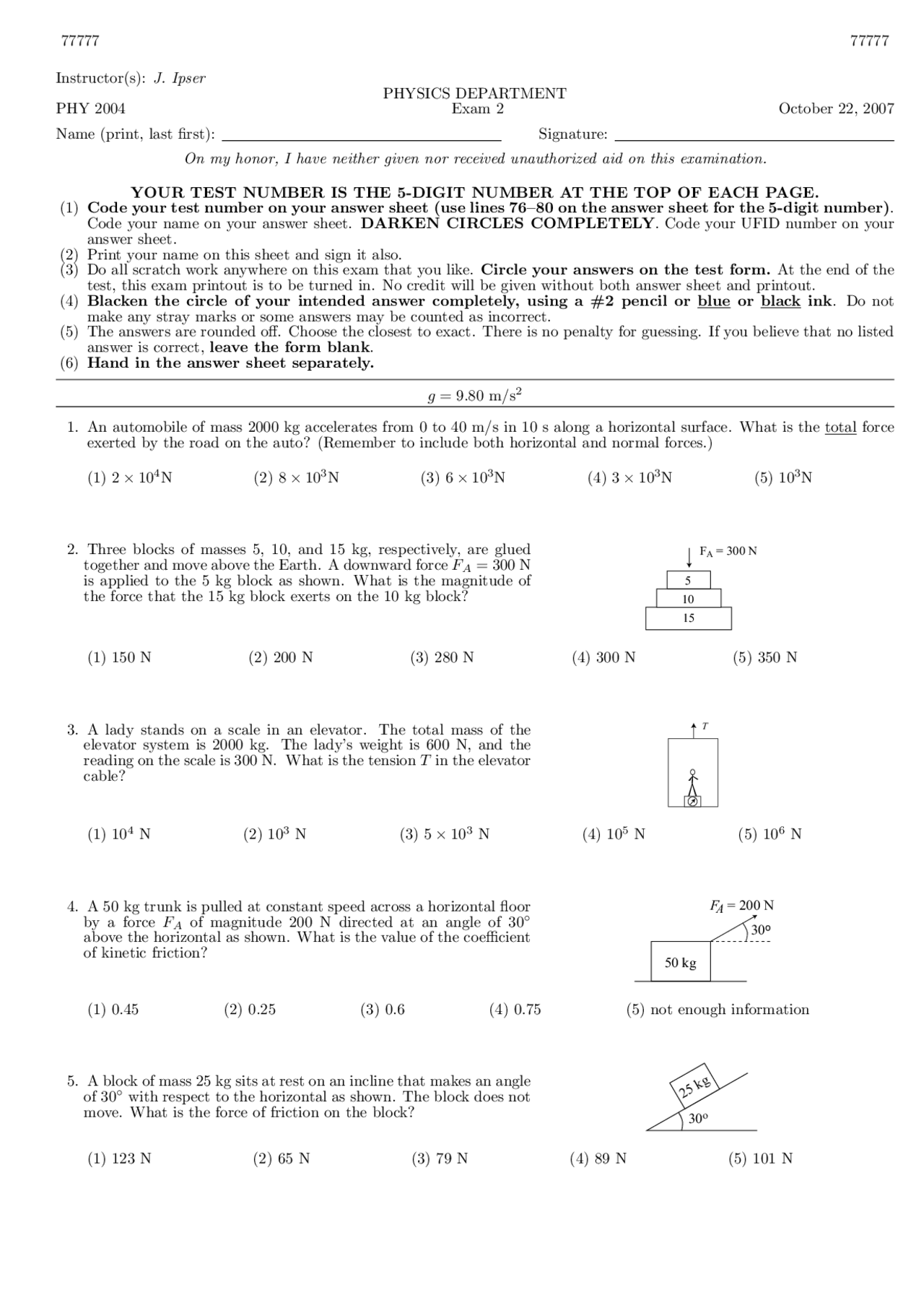 8 Mcqs For Exam 2 Applied Physics 1 Phy 2004 Docsity