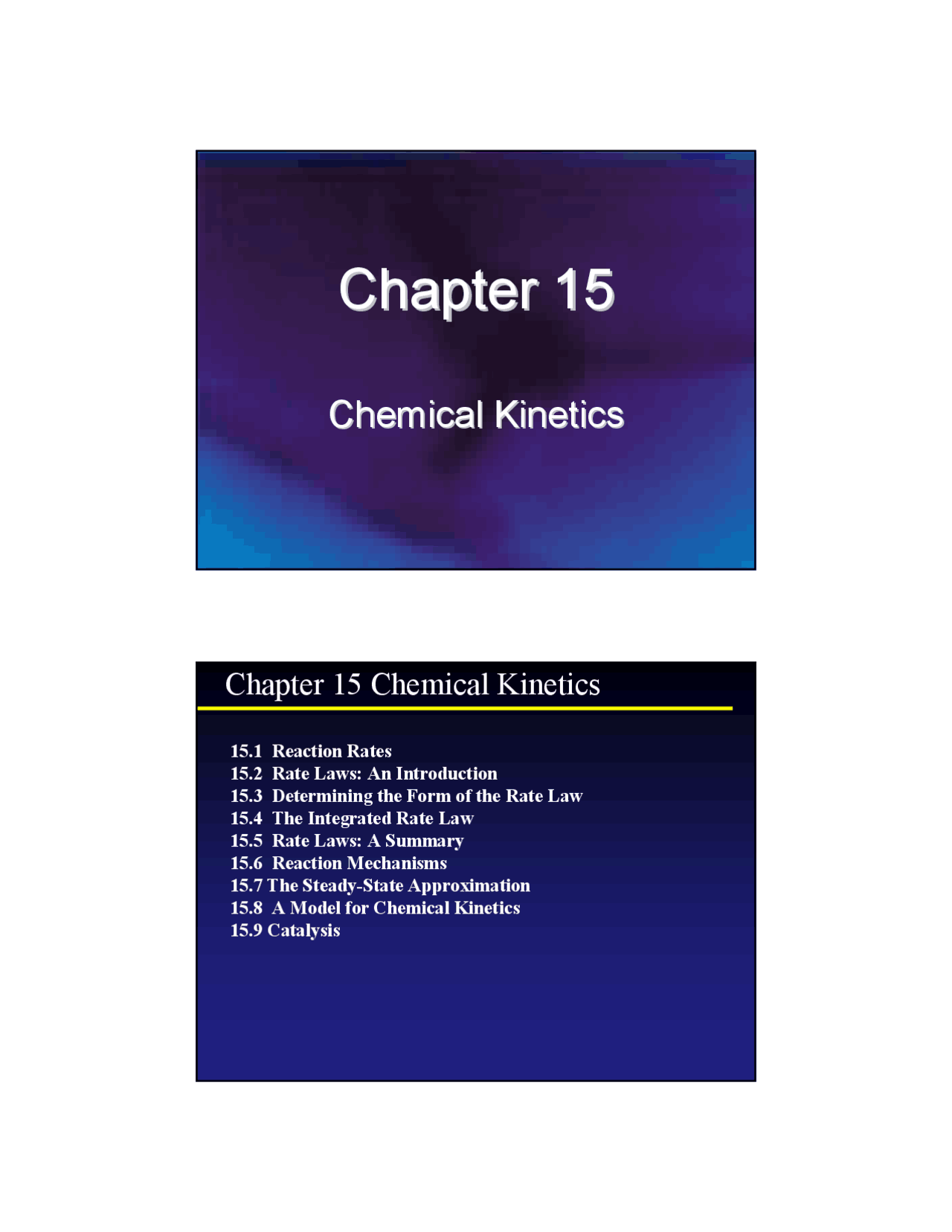 Chemical Kinetics General Chemistry Lecture Slides Chem 162 Docsity