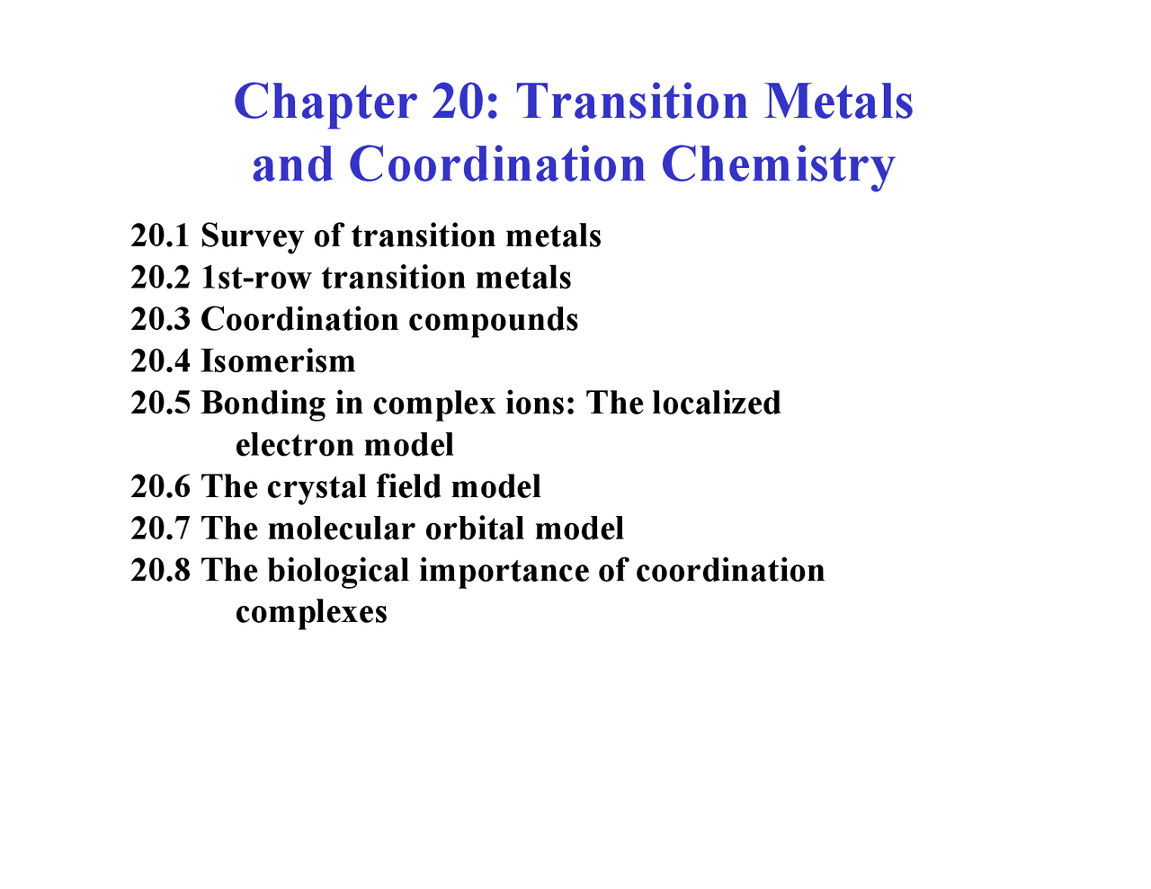 Transition Metals and Coordination Chemistry - General Chemistry | CHEM ...