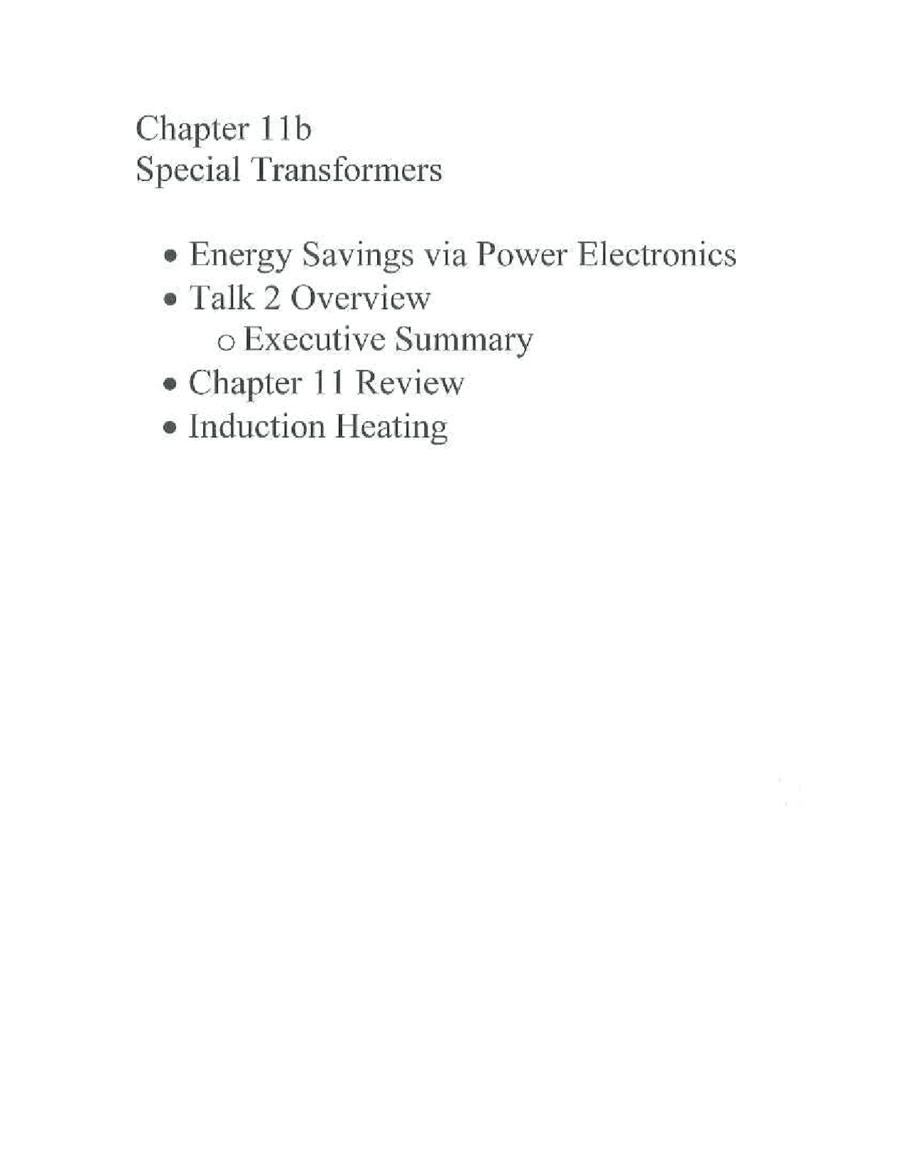 Chapter 11b Special Transformers Power Systems Ece 461 Docsity