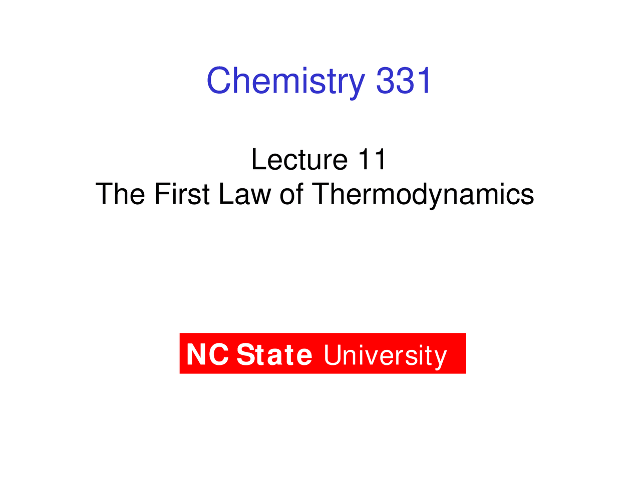 The First Law of Thermodynamics - Introductory Physical Chemistry | CH ...