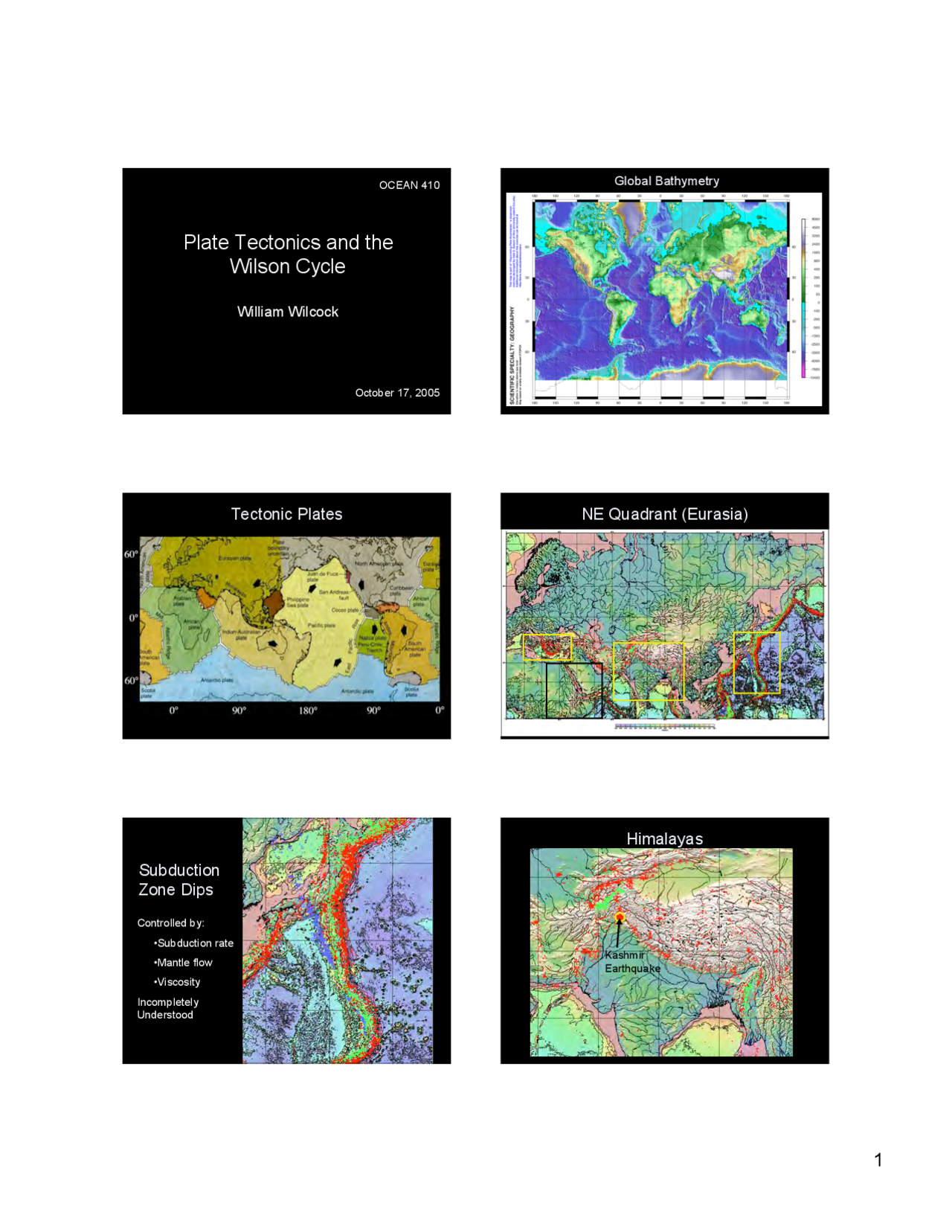 Tectonic Plates - Plate Tectonics and the Wilson Cycle - Slides | OCEAN ...