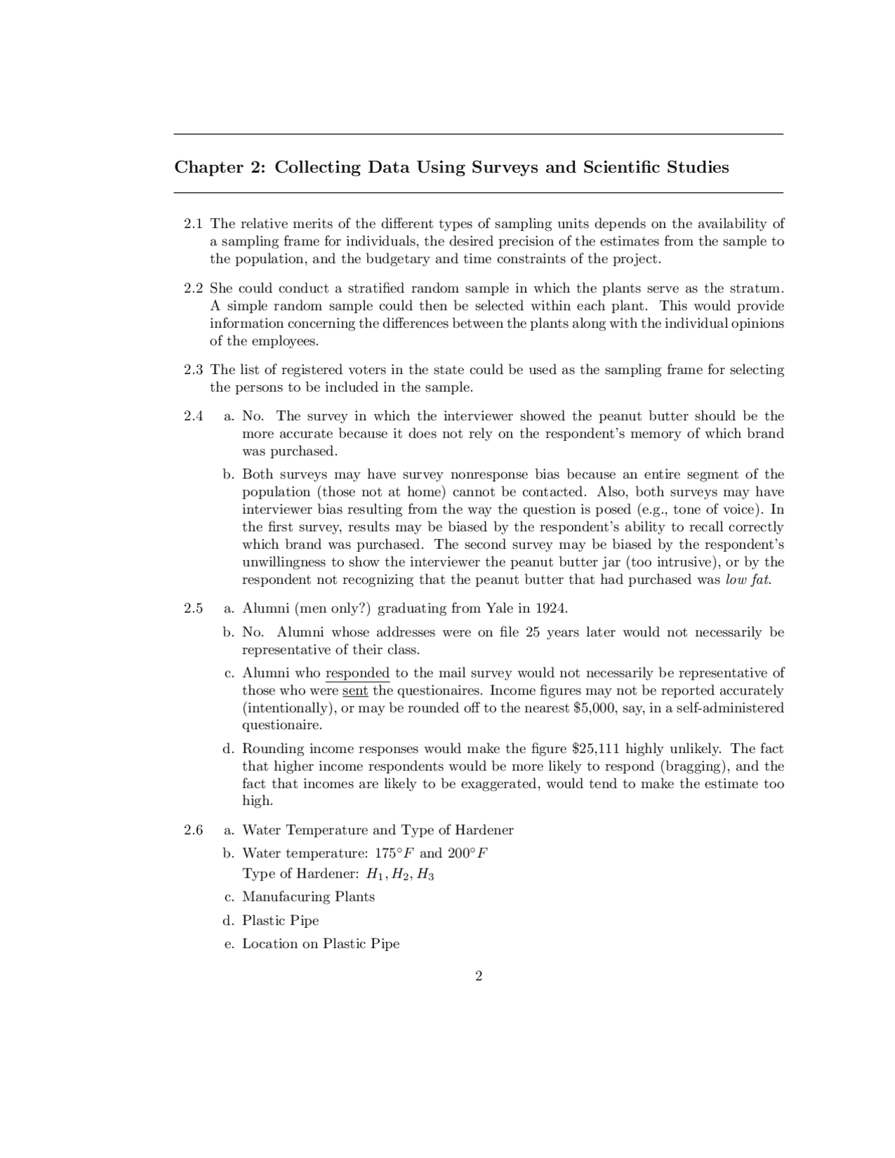 Collecting Data Using Surveys and Scientific Studies - Project | STA 6166 - Docsity