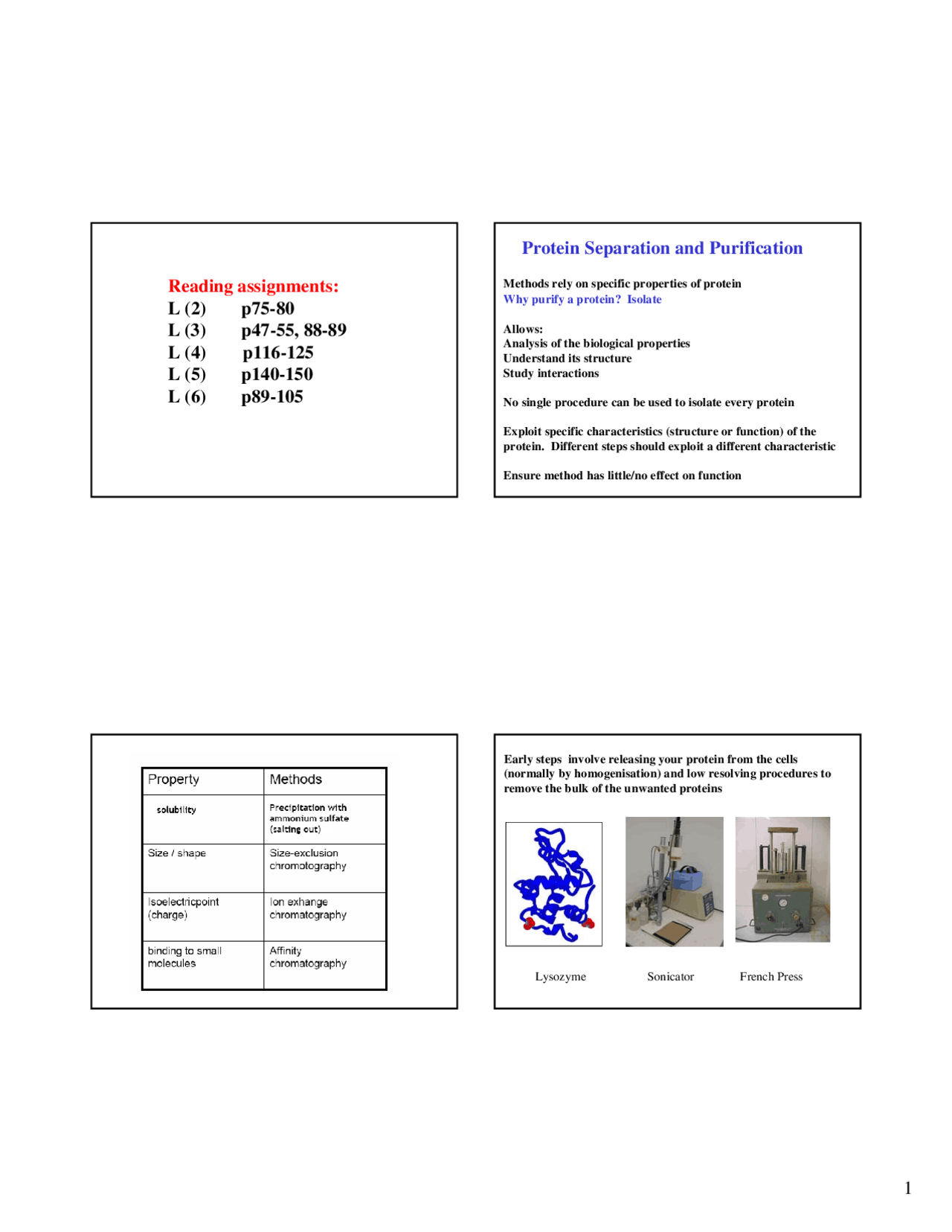Protein Separation And Purification Introduction To Biochemistry