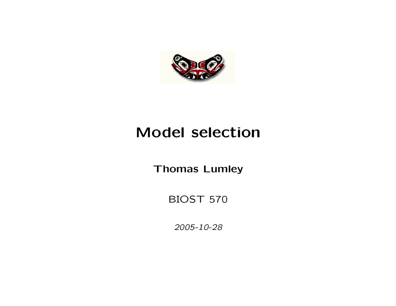 Notes On Model Selection Advanced Applied Statistics And Linear