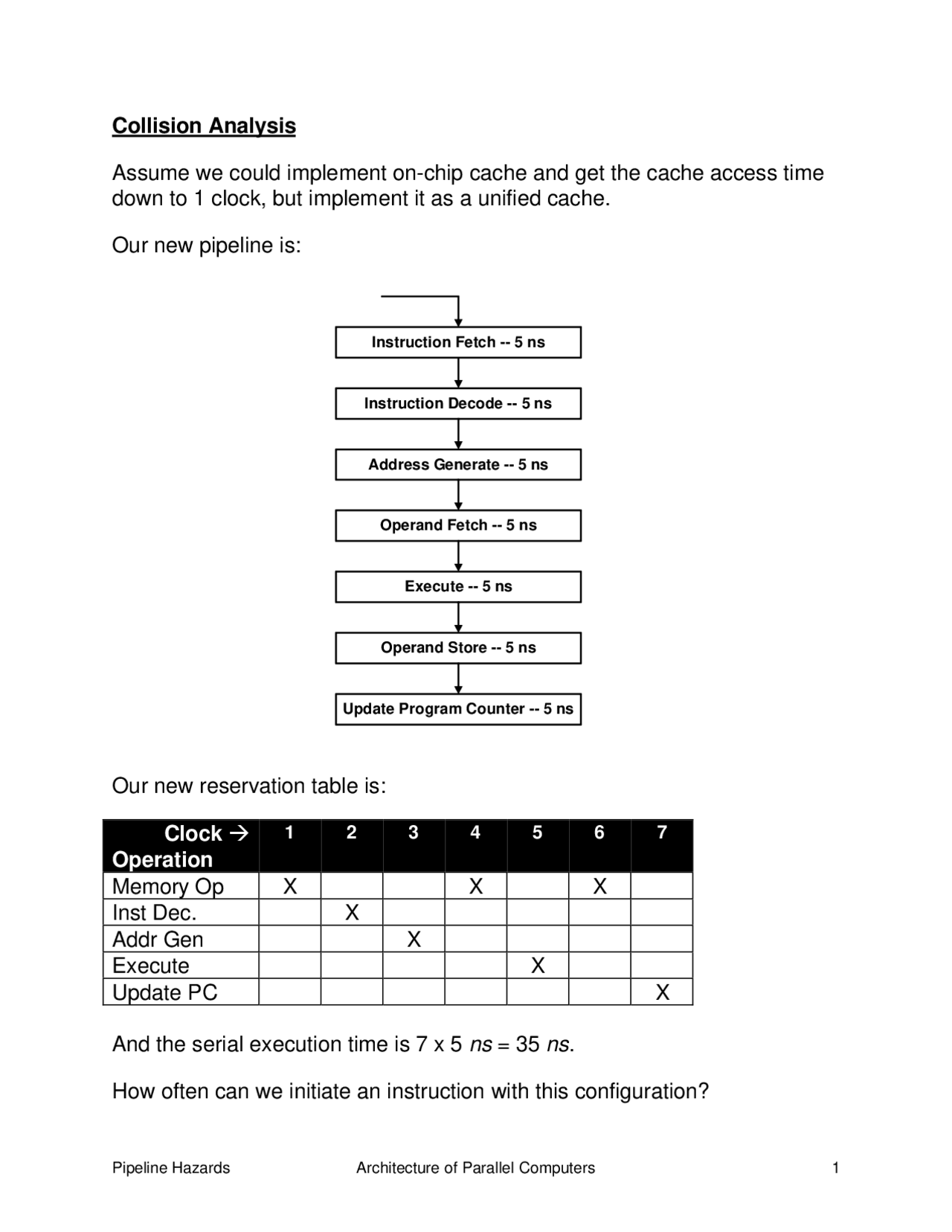 Collision Analysis Architecture Of Parallel Computers Csc 506 Docsity