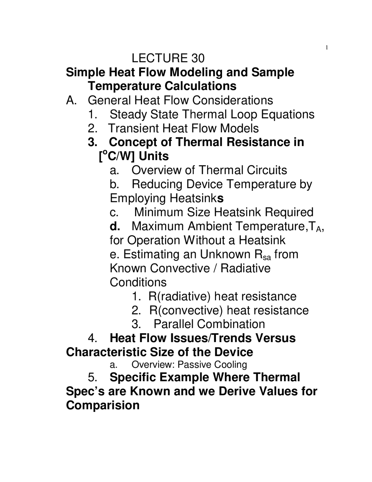 Simple Heat Flow Modeling and Sample Temperature Calculations | ECE 562 ...