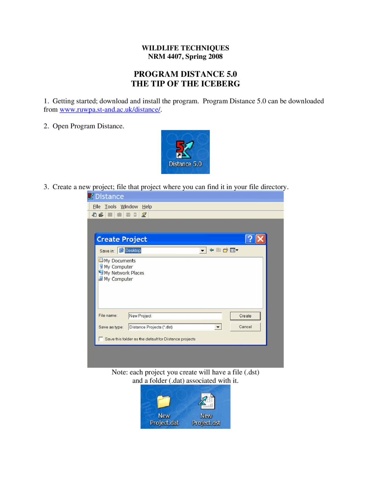 Program Distance 5: The Tip of the Iceberg | NRM 4407 - Docsity