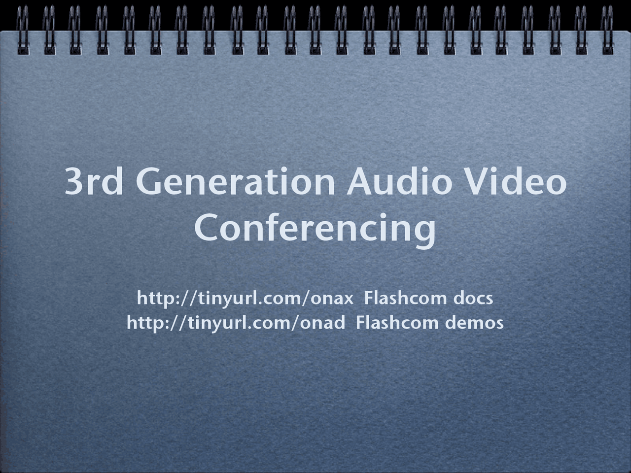 3rd Generation Audio Video Conferencing - Lecture Slides | 06J 148 ...