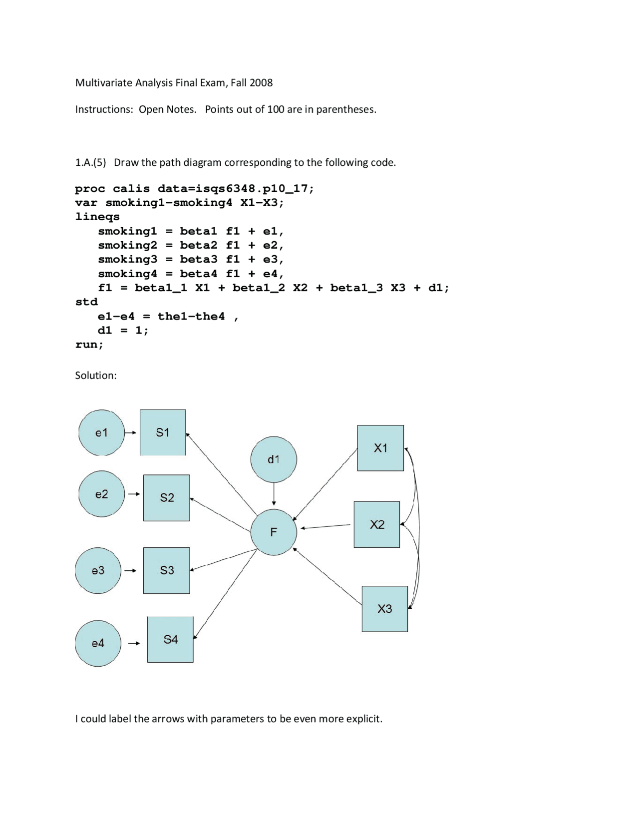 5 Problems With Answers On Applied Multivariate Analysis Final Exam