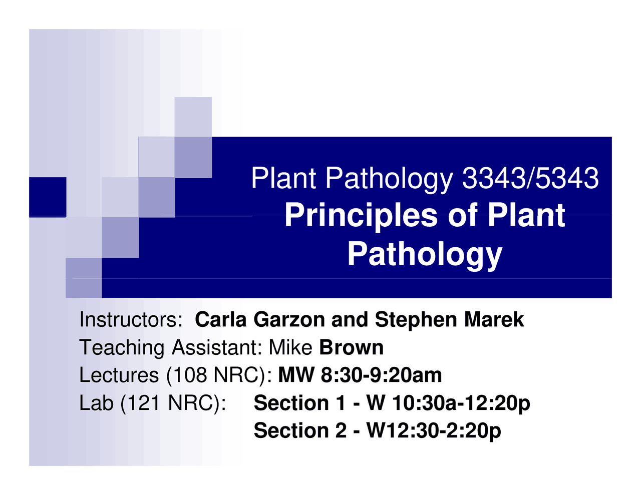 Plant Pathology - Lecture Slides - Principles of Plant Pathology | PLP ...