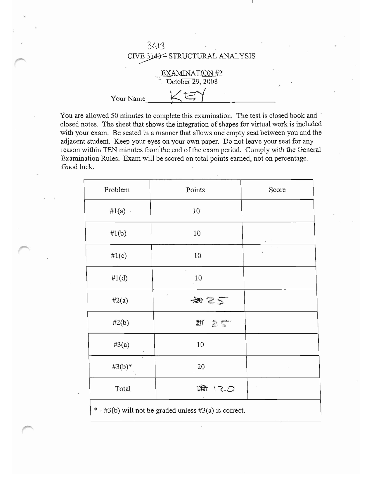 Resolution Of Practice Exam 2 On Structural Analysis Cive 3413 Docsity