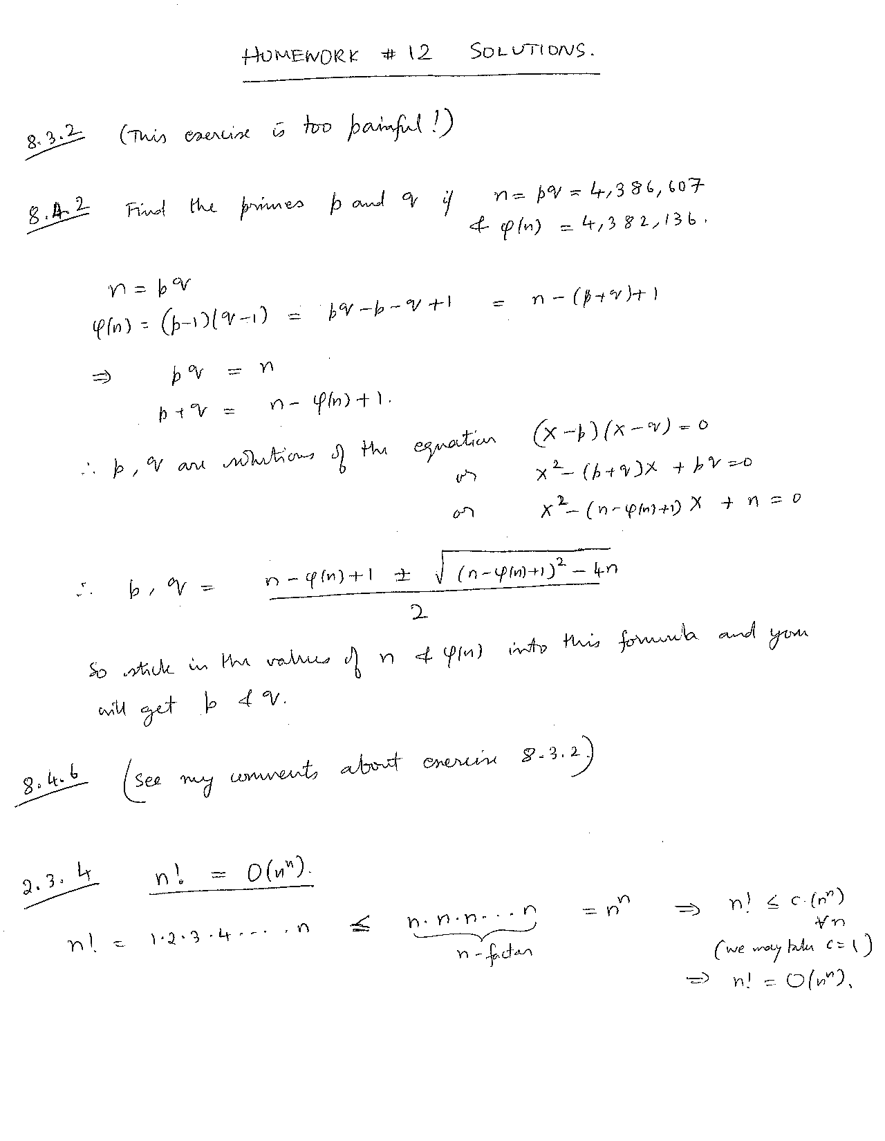 Homework 12 With Solutions Number Theory Math 4713 Docsity
