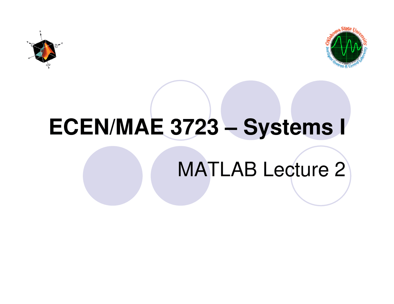 What Is Simulink In Matlab Systems I Mae 3723 Docsity