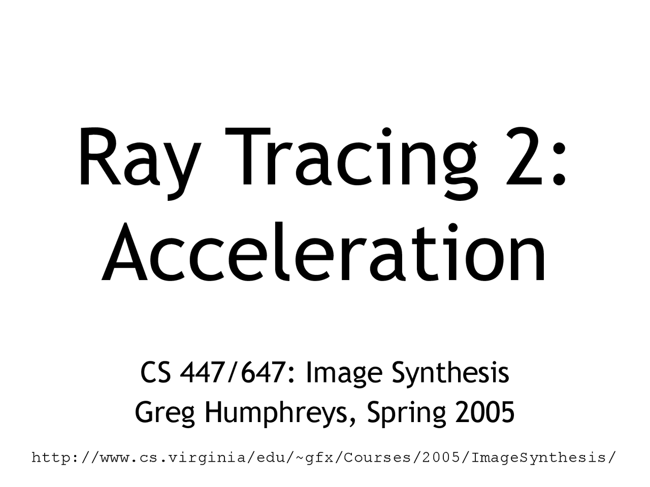 Notes On Ray Tracing 2 Docsity