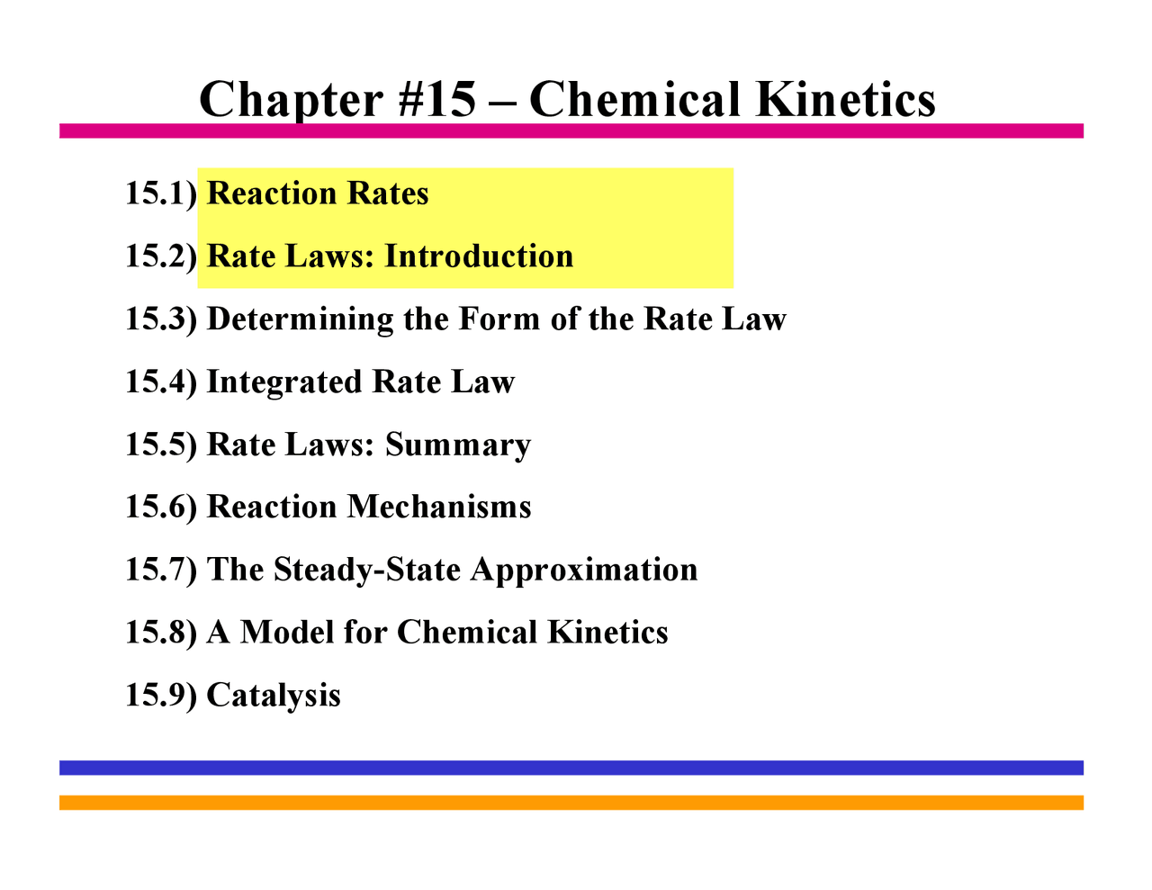 Rate Law Introduction - Chemical Kinetics, General Chemistry | CHEM 162 ...