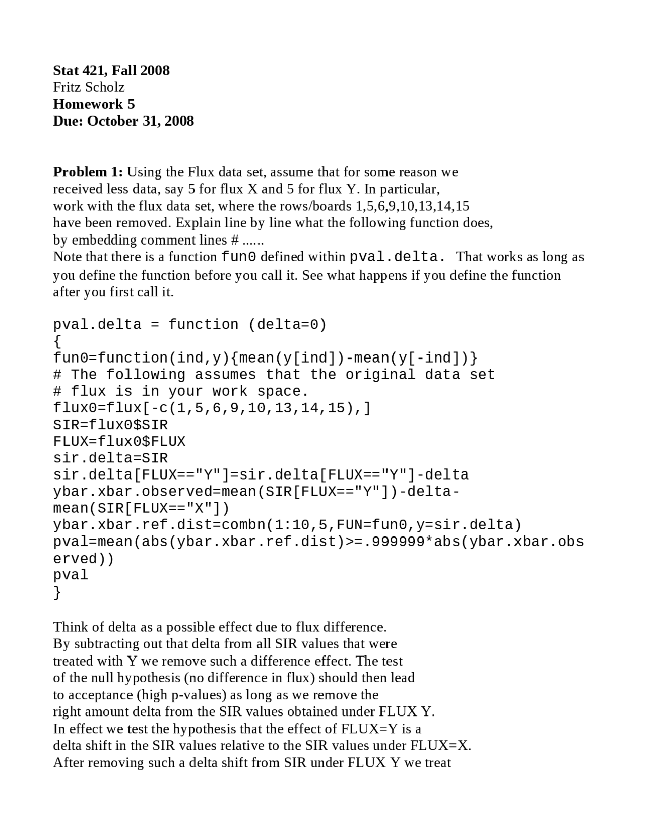 2 Solved Problems On Applied Statistics And Experimental Design Stat