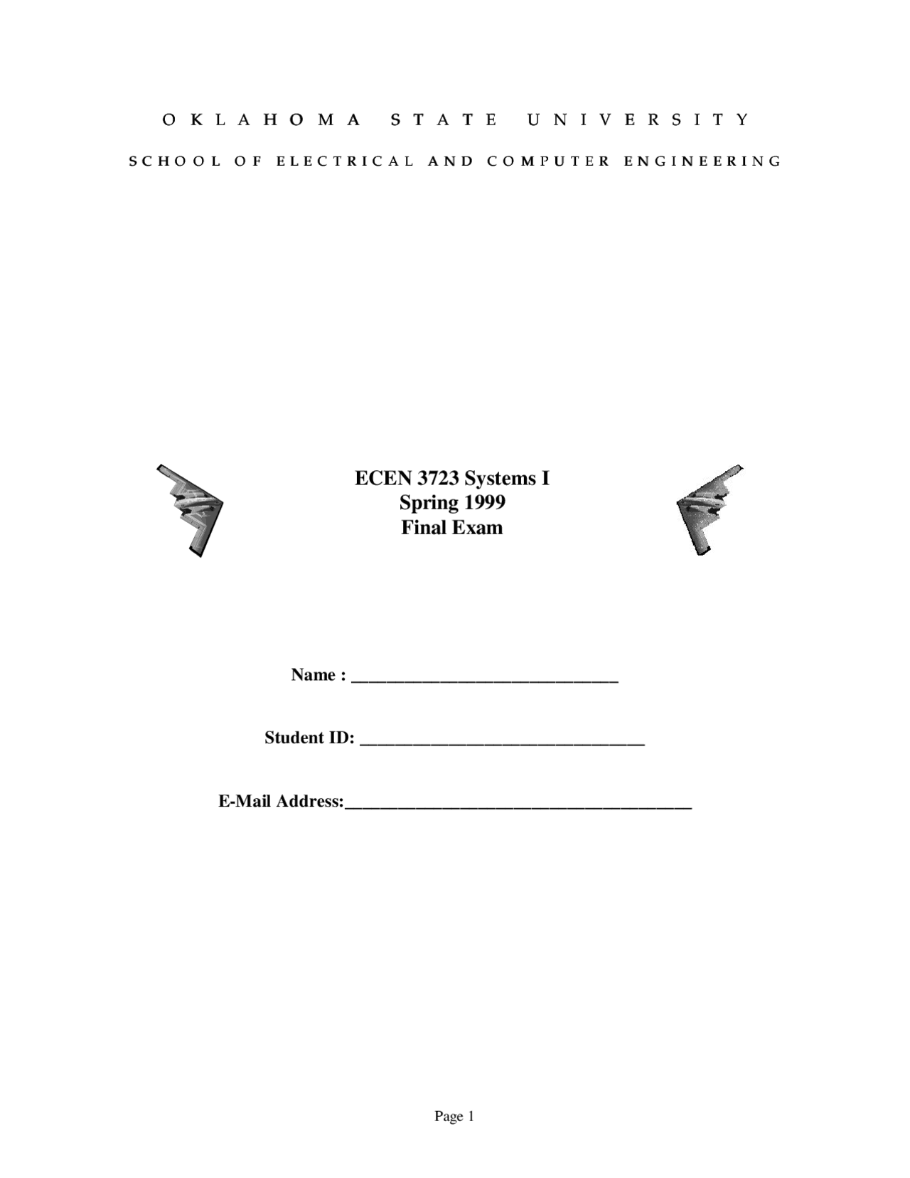 5 Practice Problems For Resolutions Midterm Exam 1 Systems I Ecen