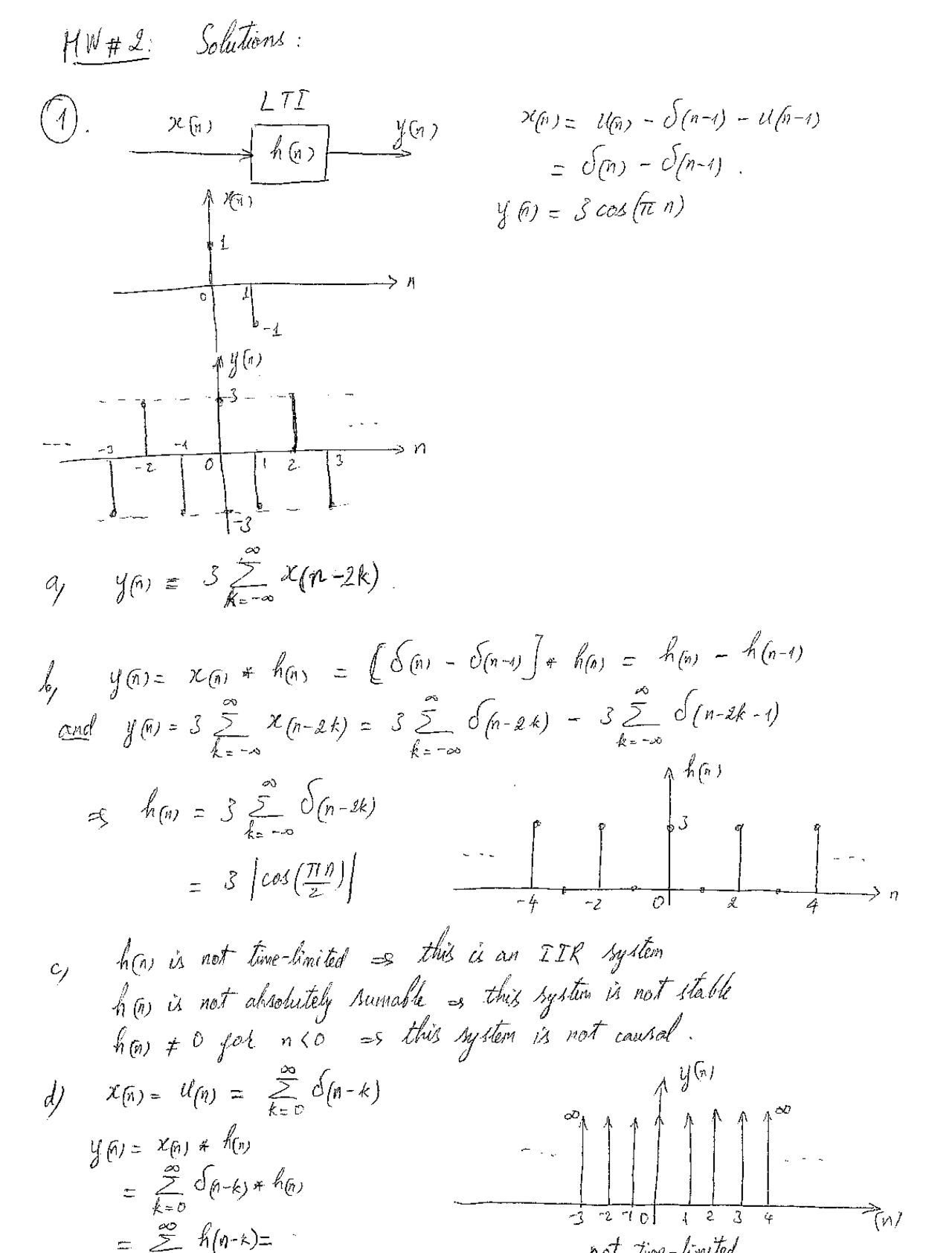International Digital Signal Procedure Homework 2 With Solution