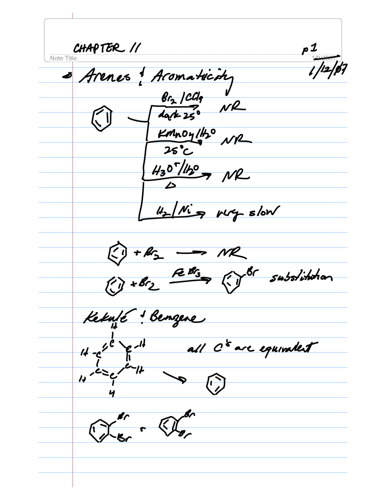 Lecture Handout On Aromaticity Organic Chemistry Chem 238 Docsity
