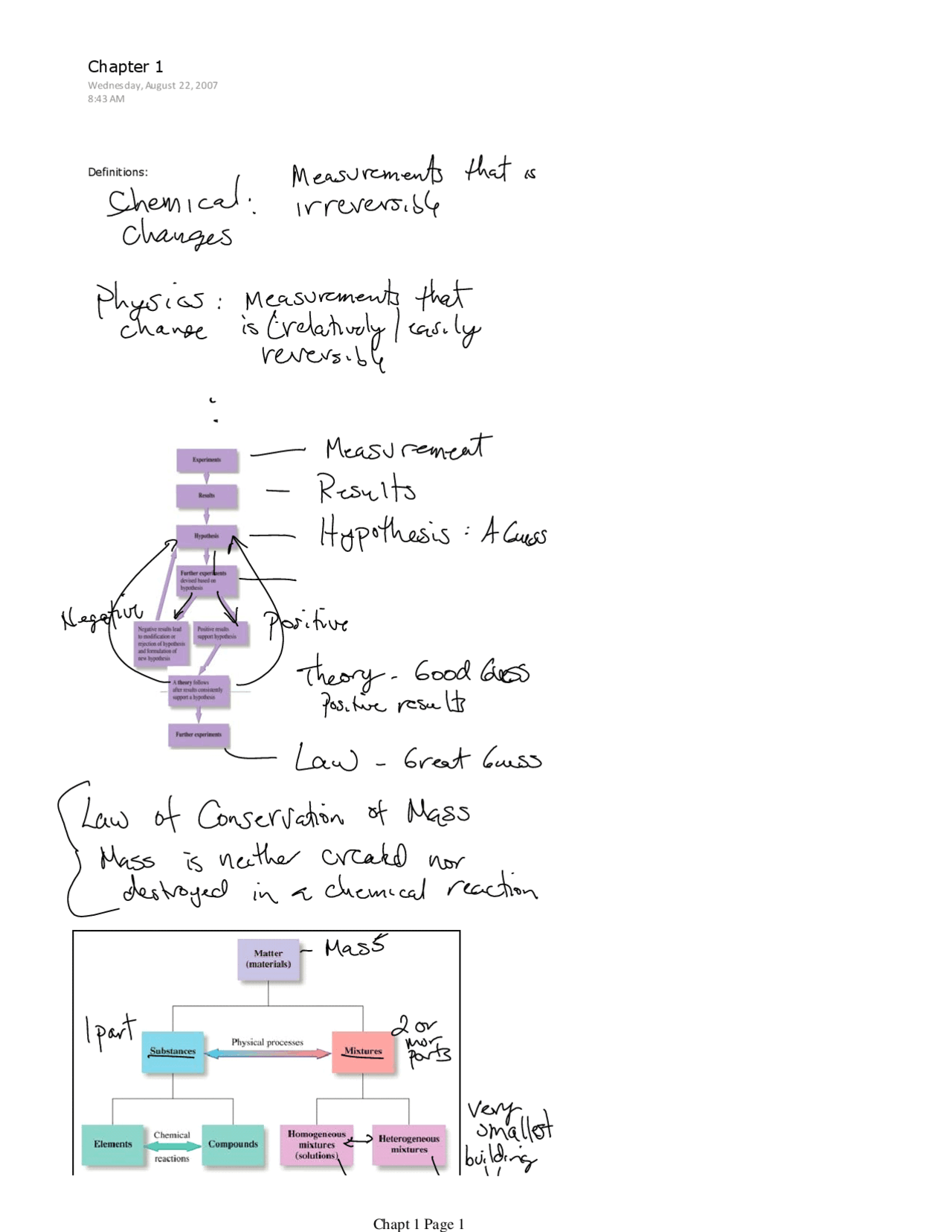 Class Notes for Measurements in Chemistry | CHEM 1035 - Docsity