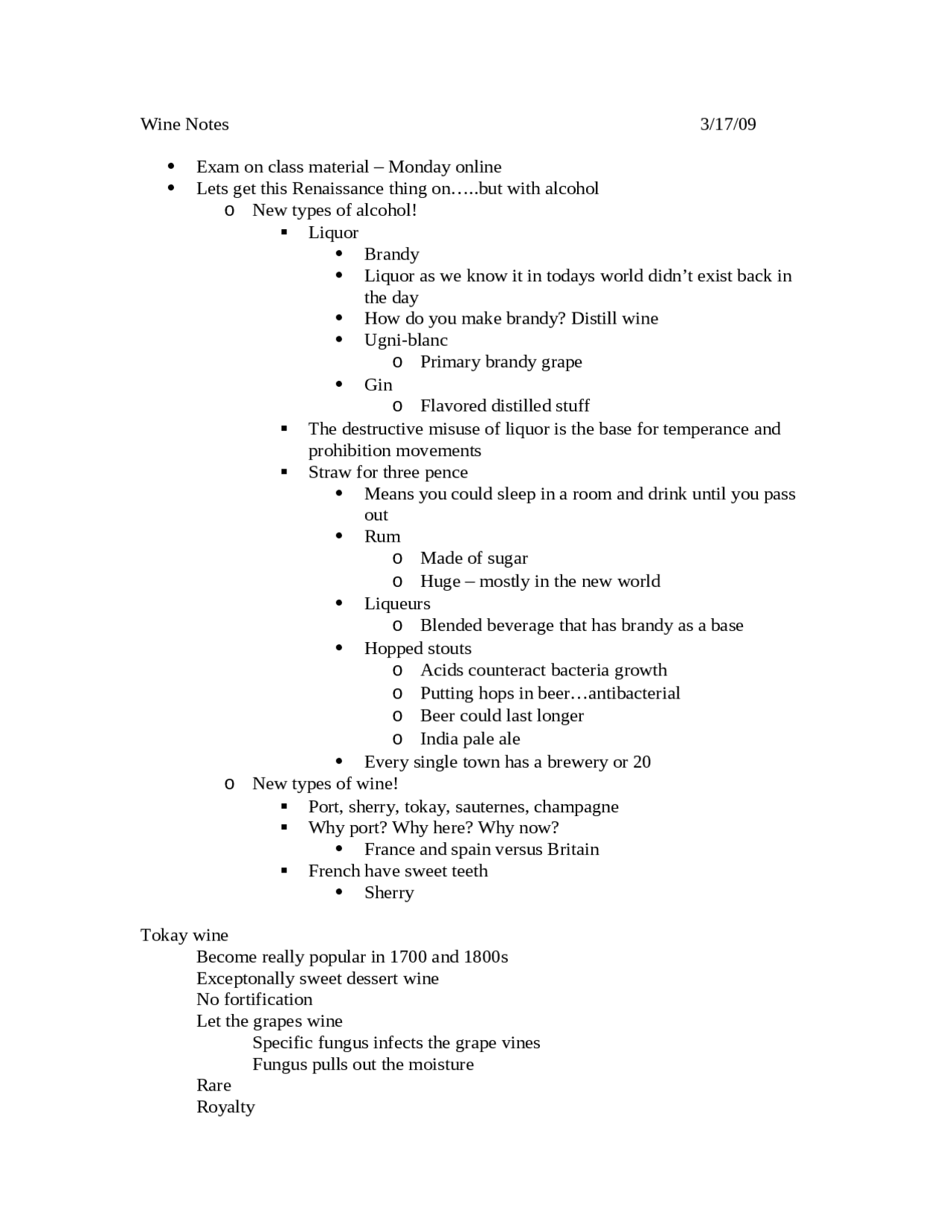 Wine Notes Geography Of Wine Geog 4054 Docsity