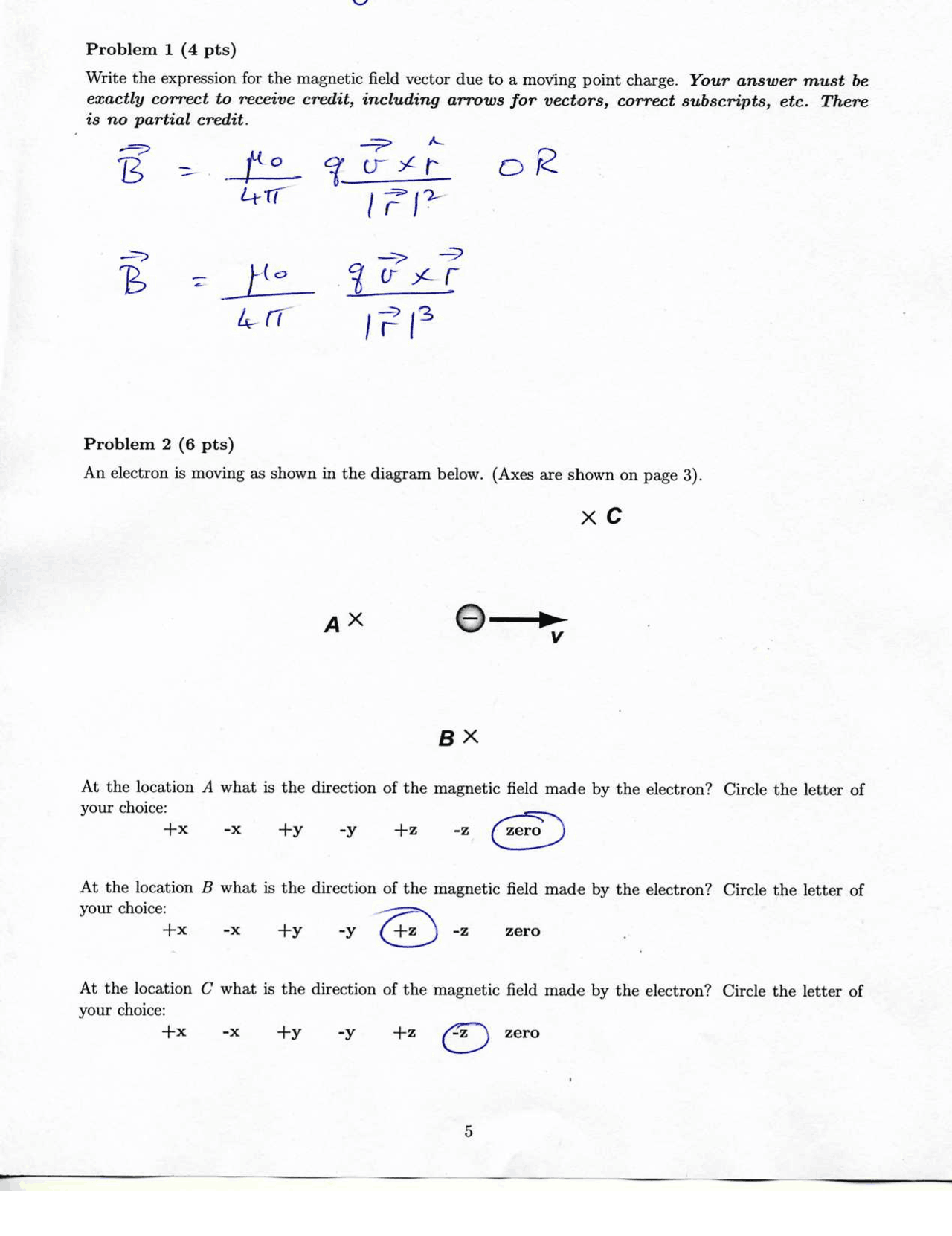 Exam 2 With Answer Key Physics For Engineers And Scientists Ii Py