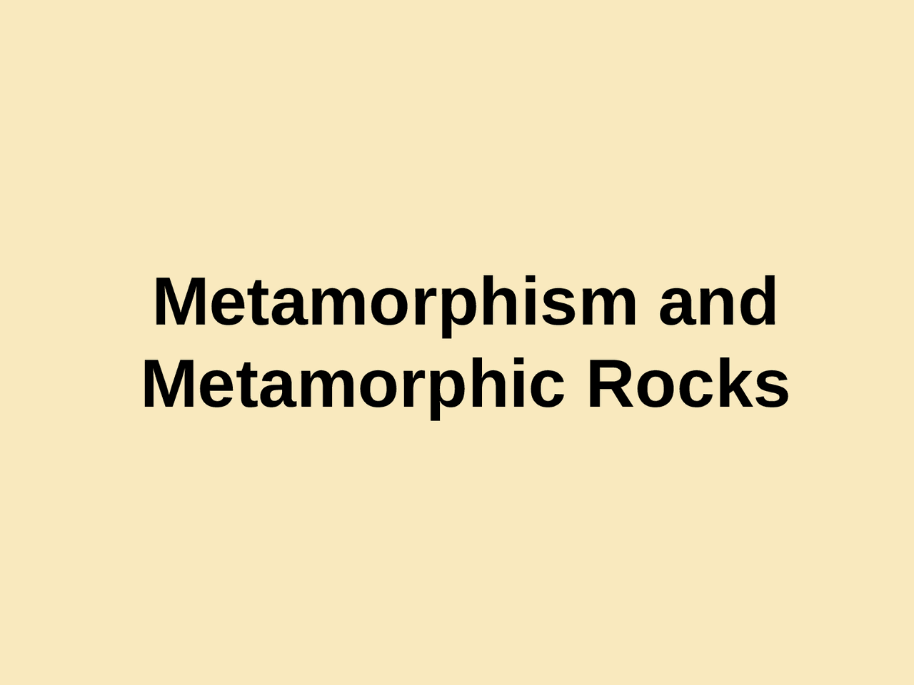 Metamorphism And Metamorphic Rocks Lecture Slides Geo 10200 Docsity
