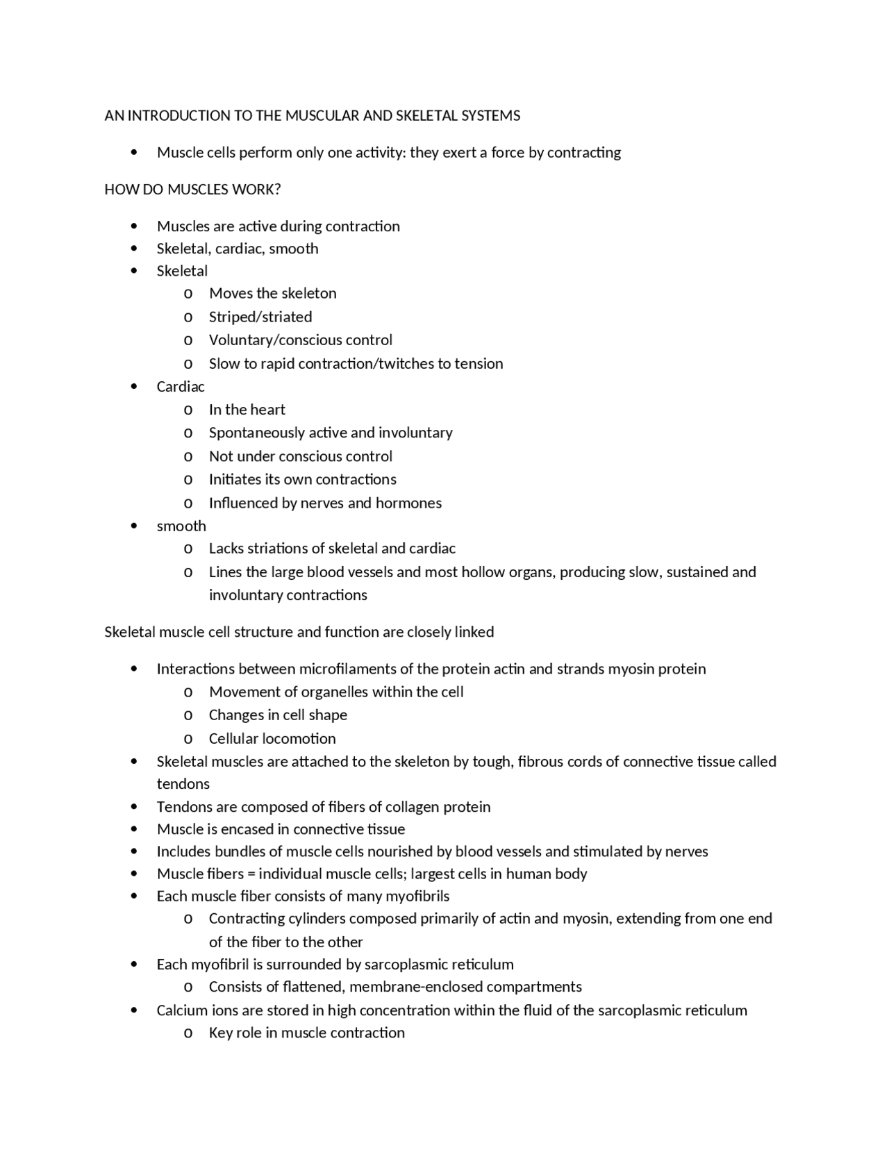 Introduction to the Muscular and Skeletal Systems - General Biology ...