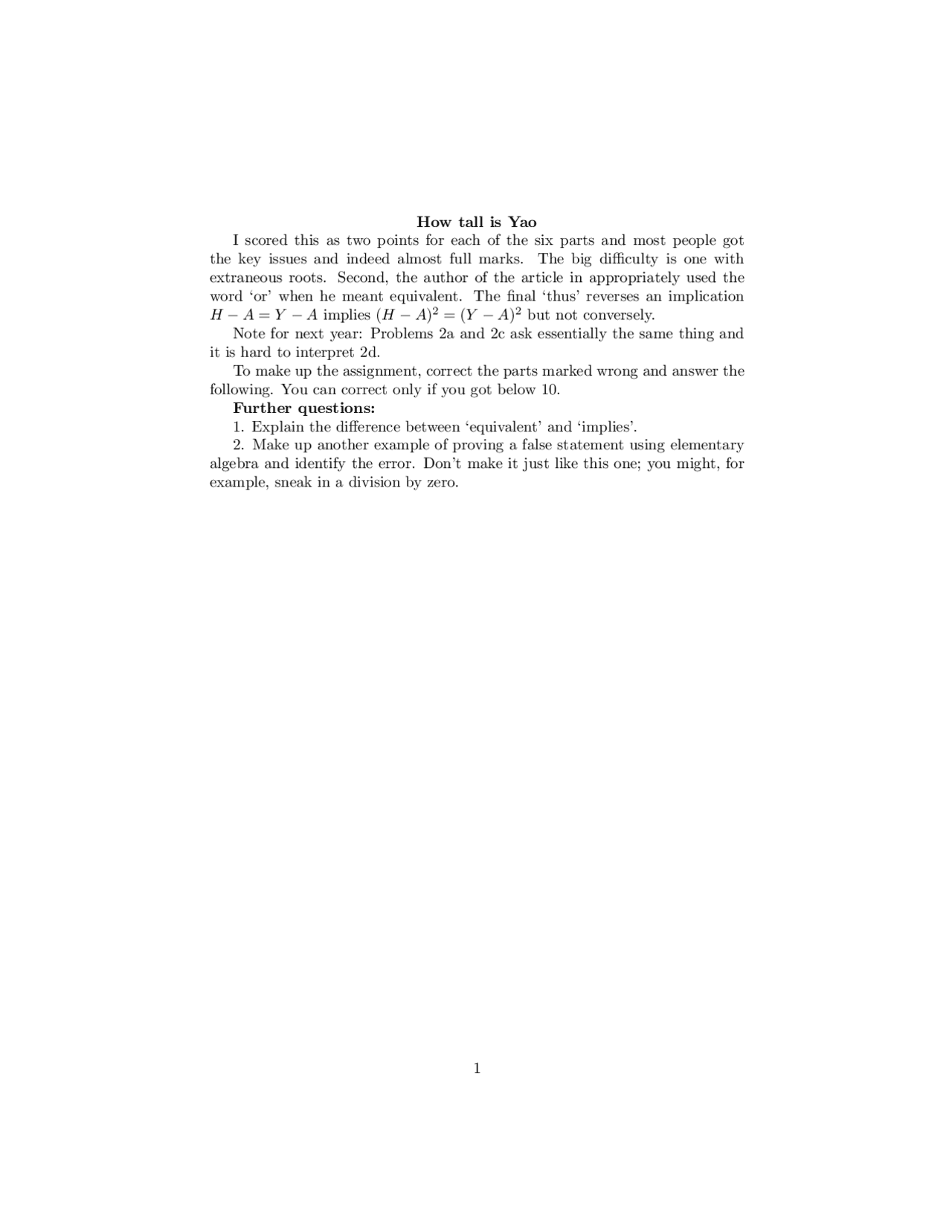 Questions For Assignment Methods Of Teaching Secondary Mathematics I