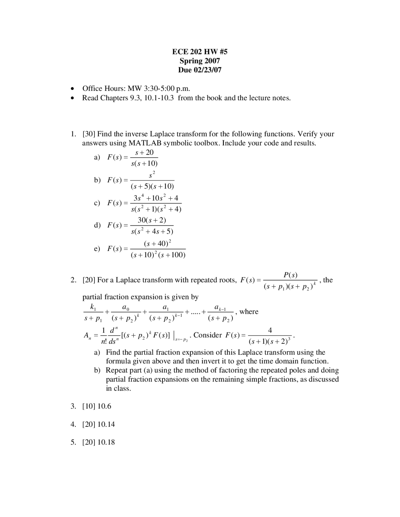 5 Practice Problems On Circuits And Systems Ii Circuits And Systems