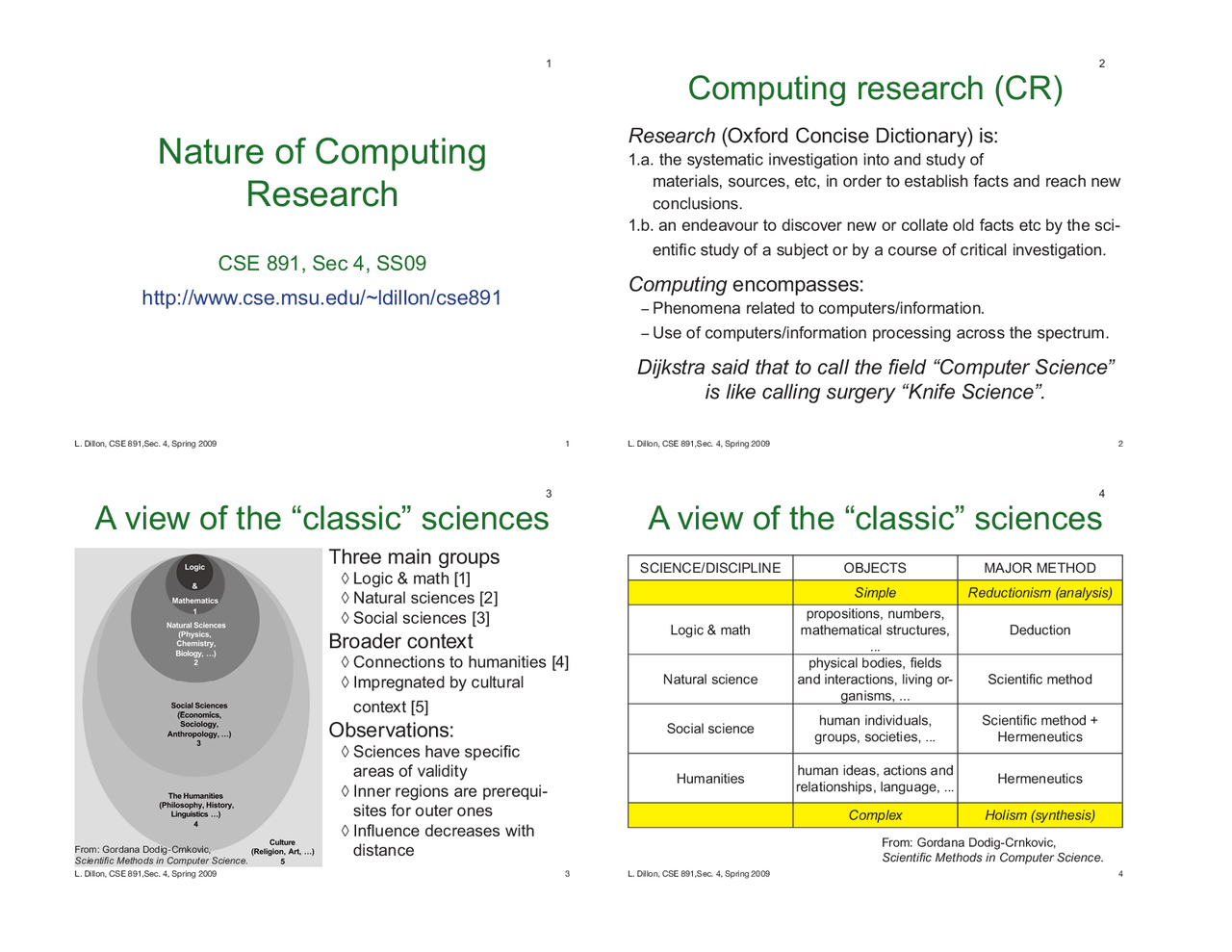 Understanding the Nature of Computing Research: A Comparison with ...