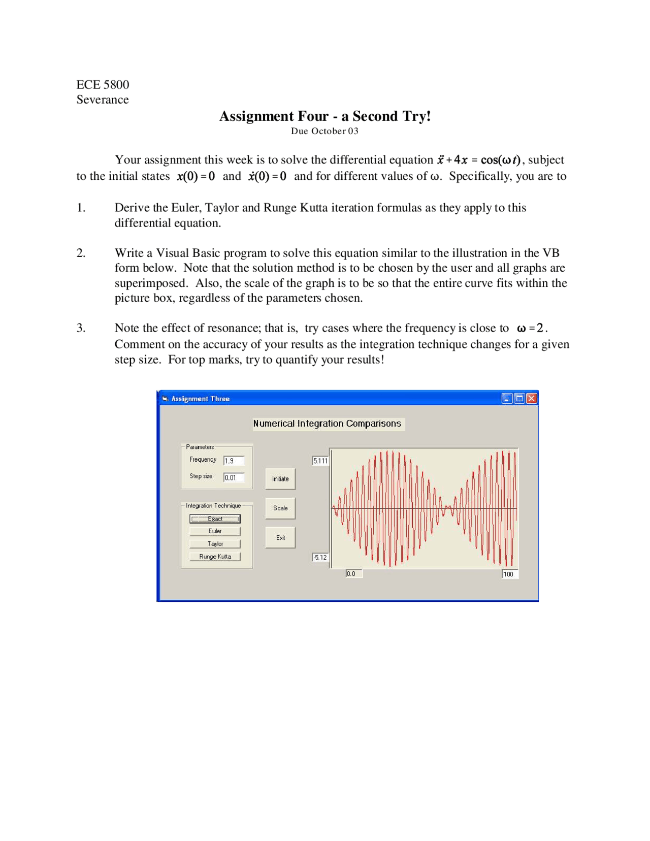 System Modeling And Simulation Homework 4 Ece 5800 Docsity