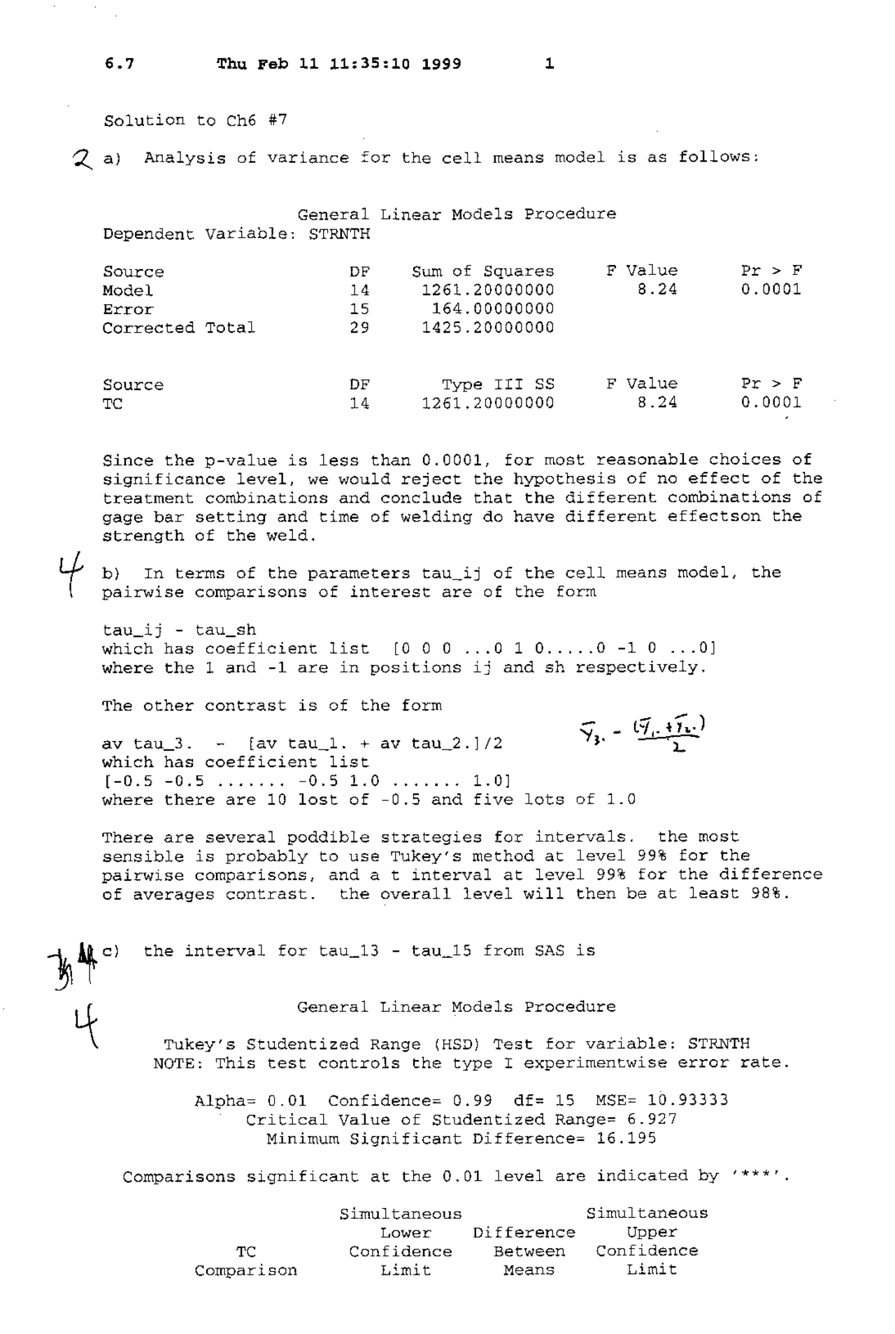 Design And Analysis Of Experiments Homework Solutions Stat 641