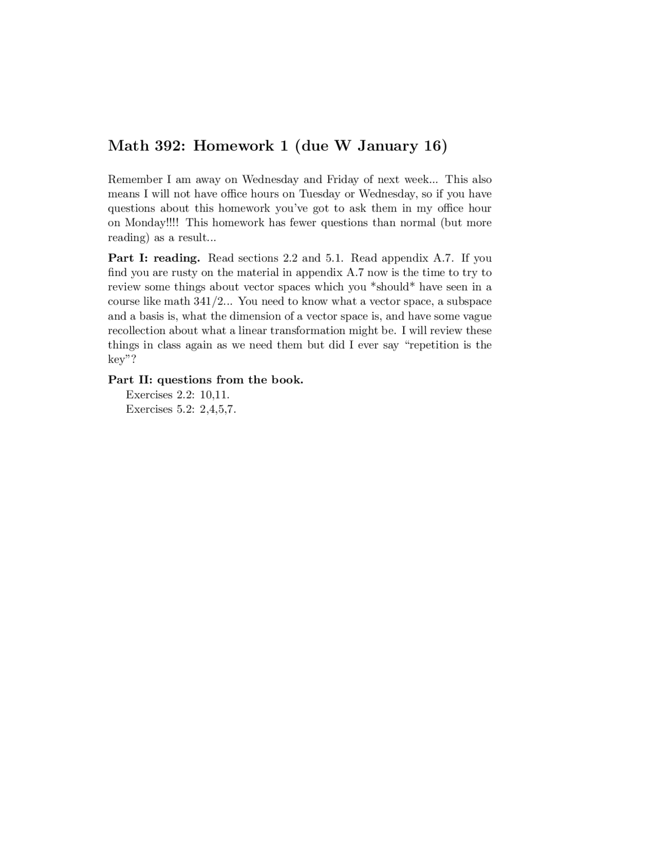 Questions For Assignment 1 Elementary Discrete Mathematics Math 341