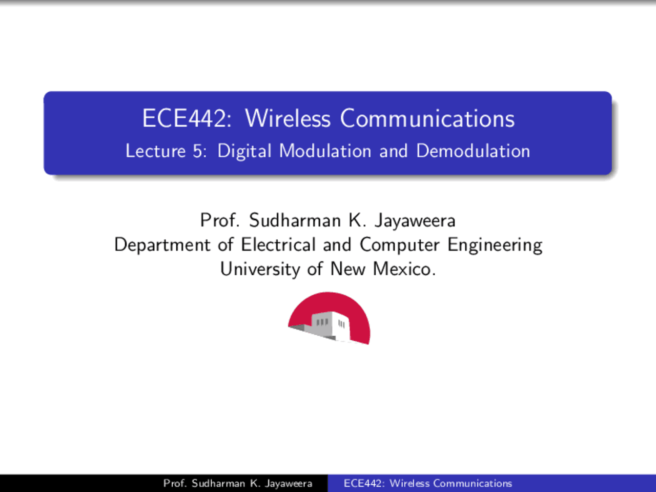 Digital Modulation and Demodulation - Wireless Communications | ECE 442 ...