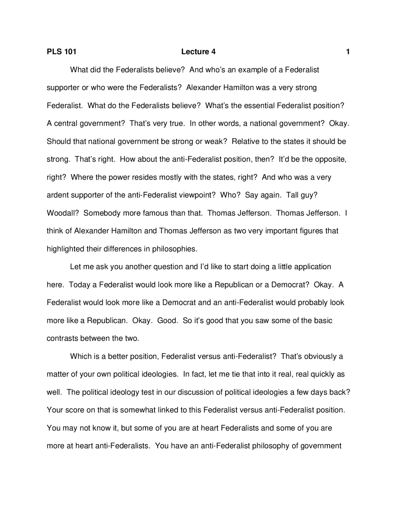 Understanding US Government: Federalism, Separation of Powers, and ...