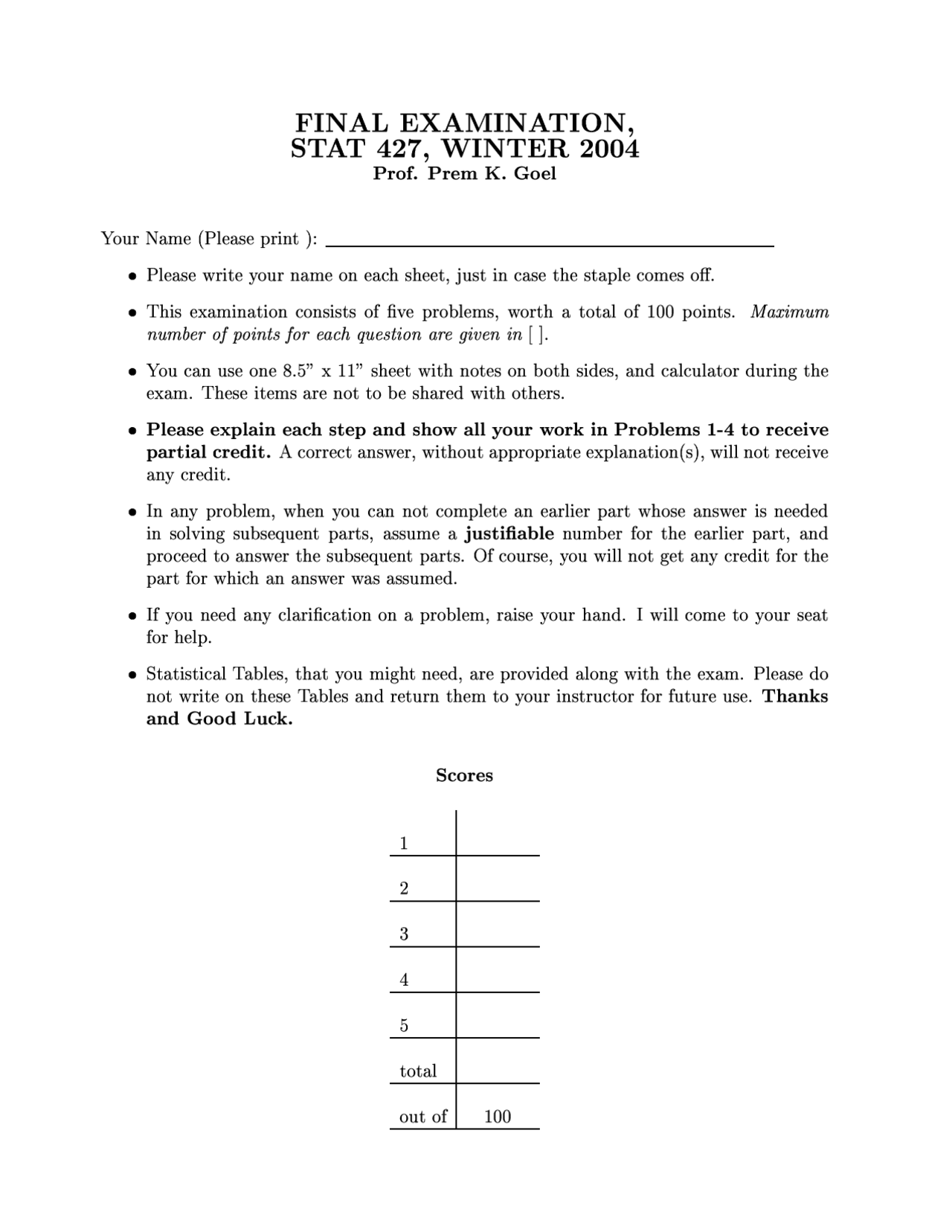 5 Solved Problems On Cumulative Distribution Final Exam Stat 427