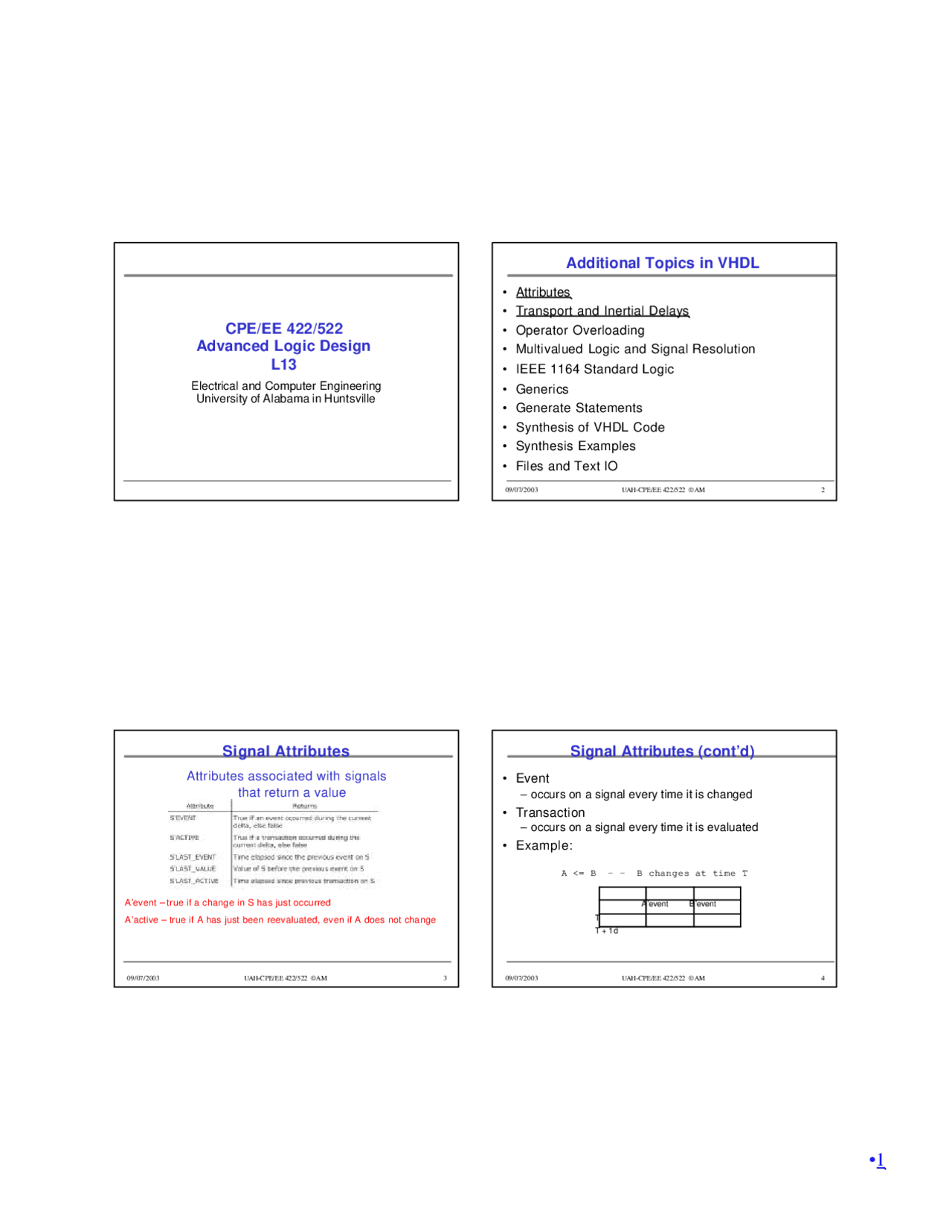 Multivalued Logic And Signal Resolution Lecture Slides Ee 422 Docsity