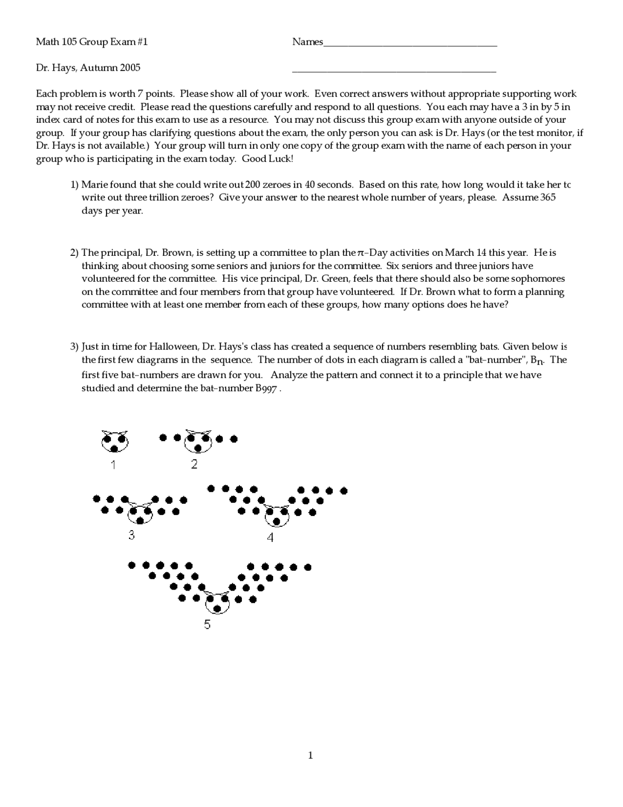 5 Solved Problems On Polygon Examination 1 Math 105 Docsity