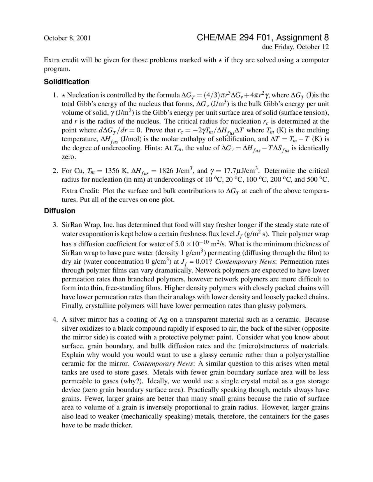 Assignment 8 Practice Questions Nature And Properties Of Materials
