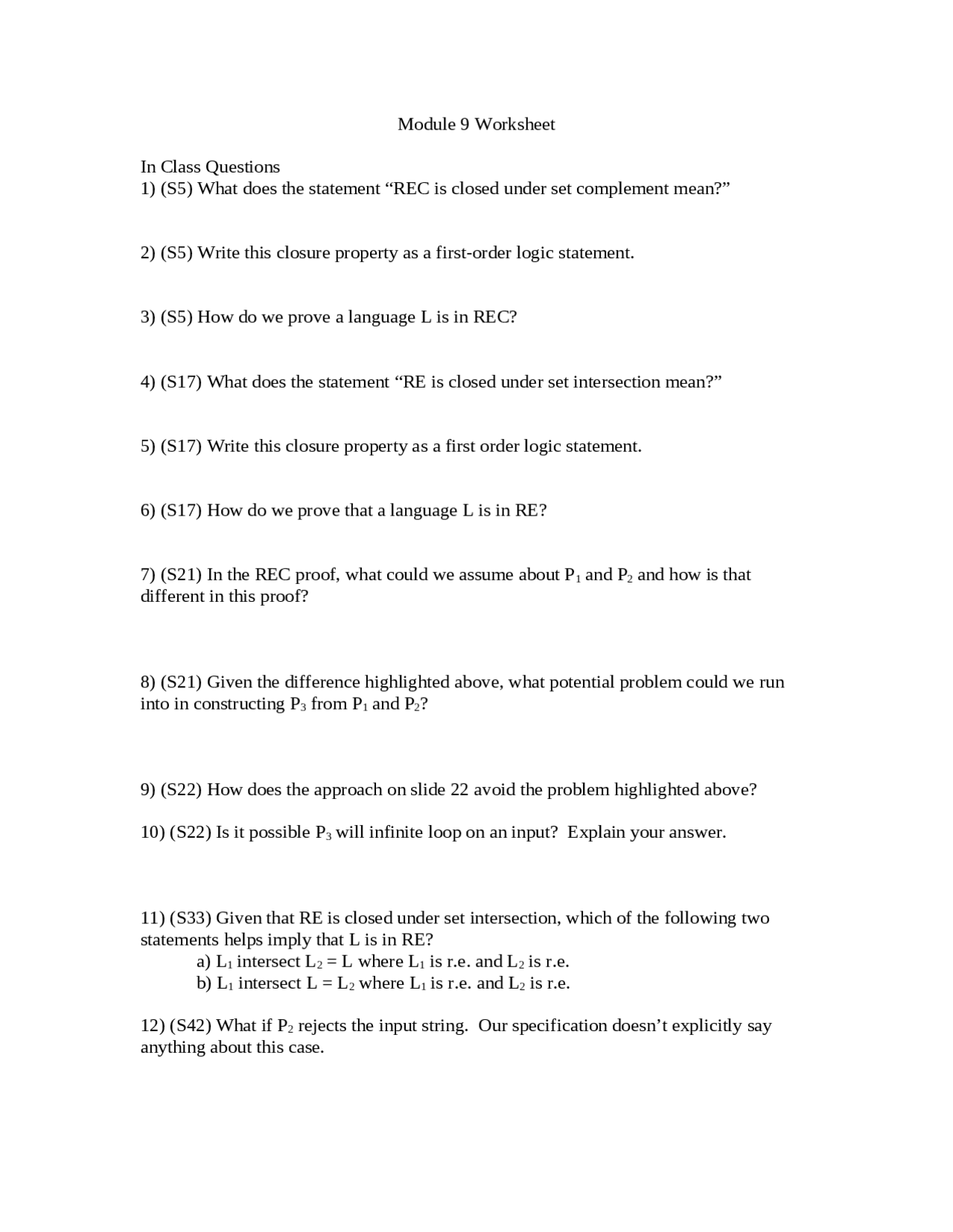 17 Problems On Module In Computability And Languages Assignment Cse